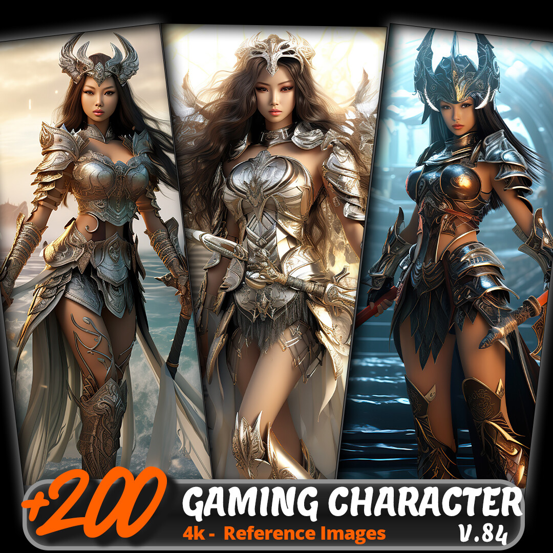 ArtStation - GAMING CHARACTER VOL. 84/ 4K/ Reference Image