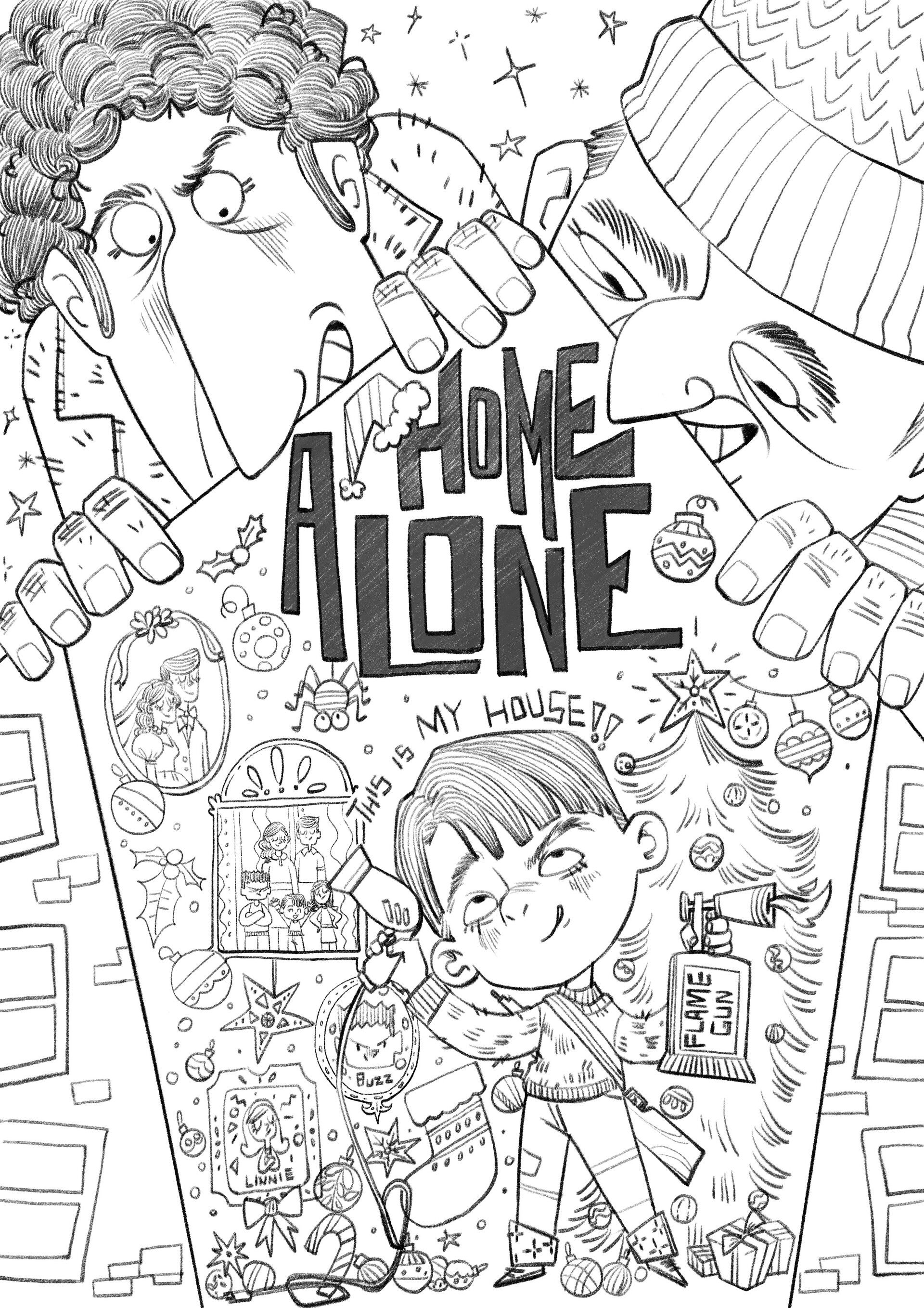 home alone coloring pages