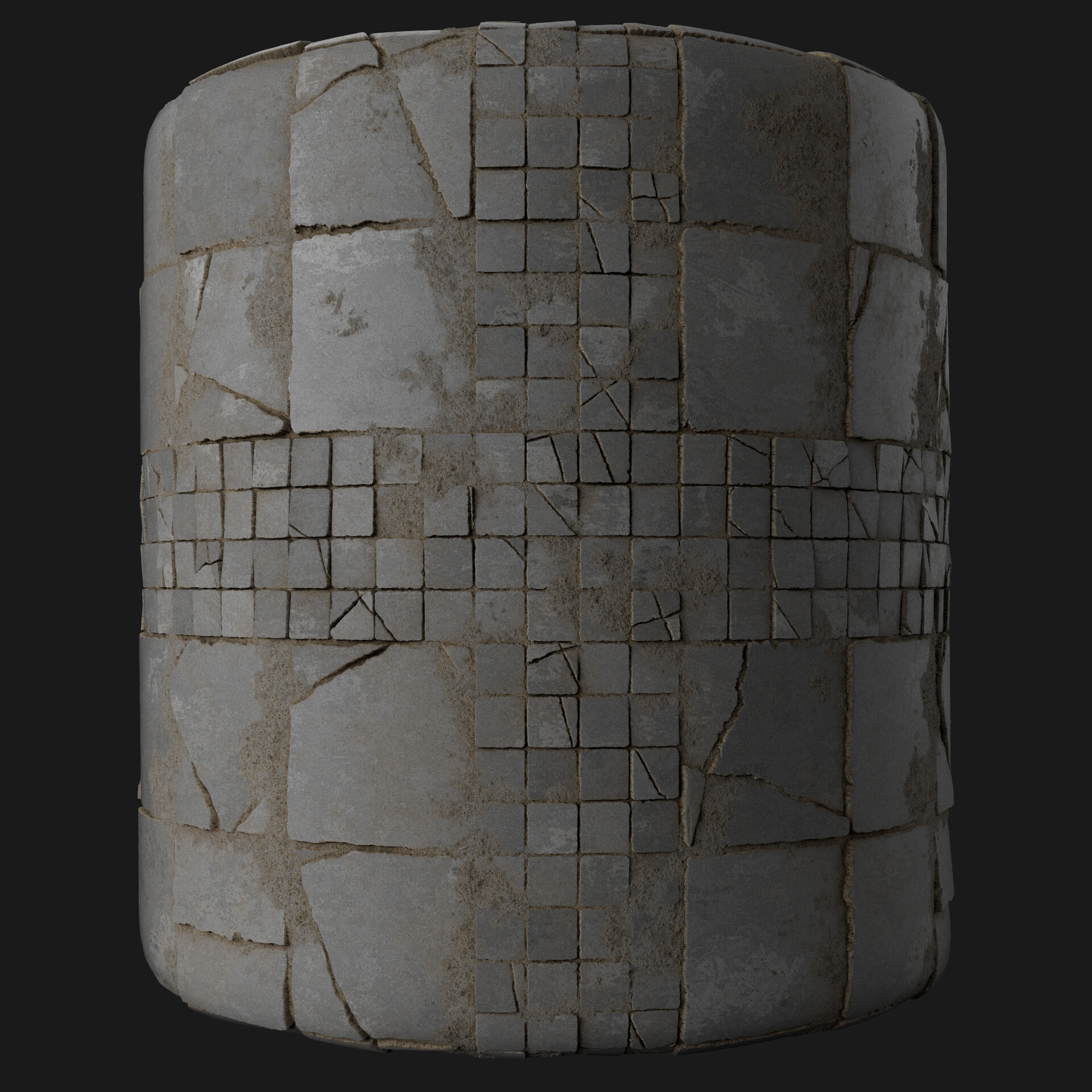 Abdelrahman Mohamed - Damaged Tiles Material Study