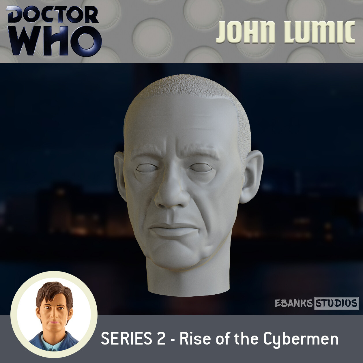 ArtStation - John Lumic - Custom Doctor Who Figure Head