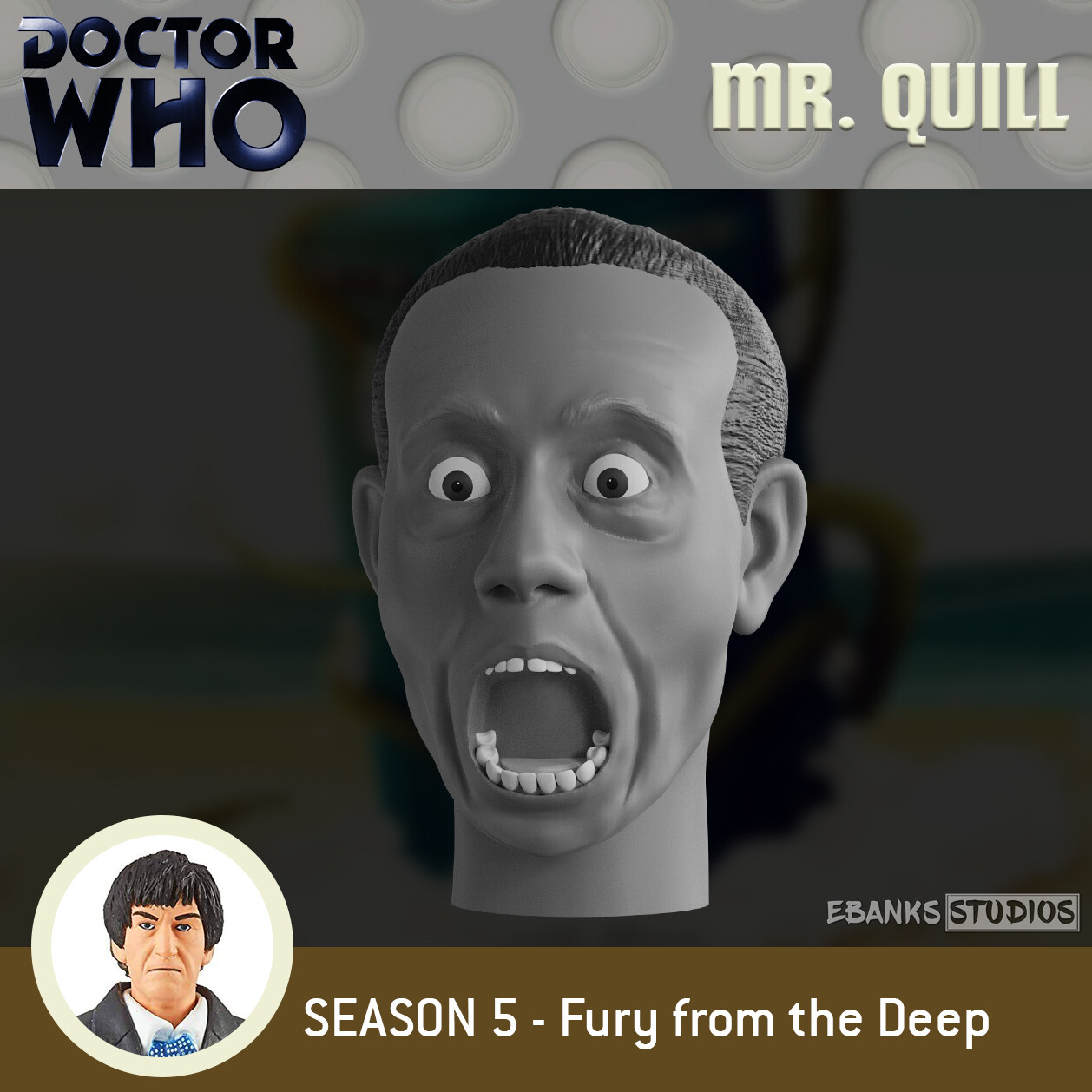 ArtStation - Mr. Quill - Custom Doctor Who Figure Head