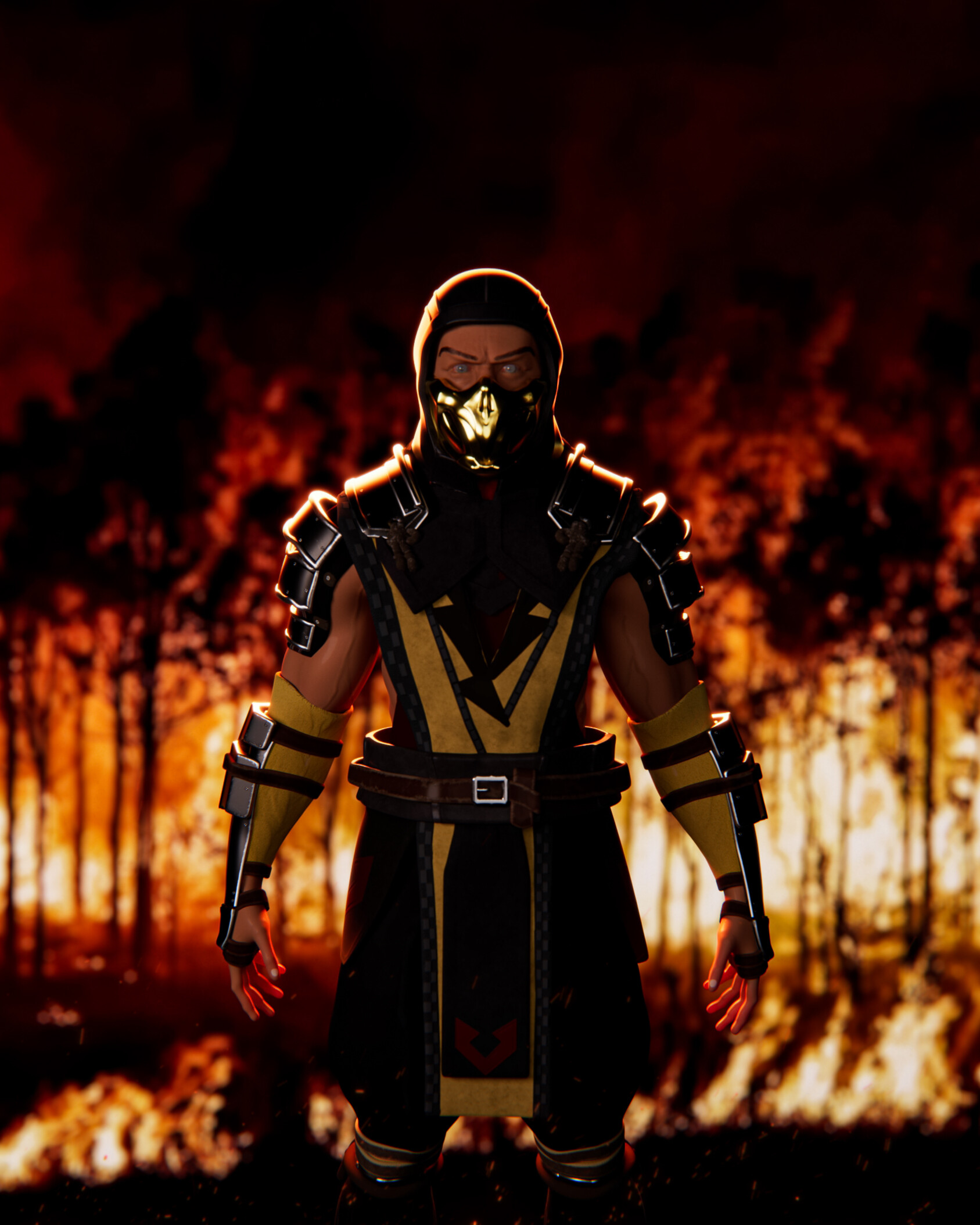 ArtStation - Mortal kombat scorpion 3d model