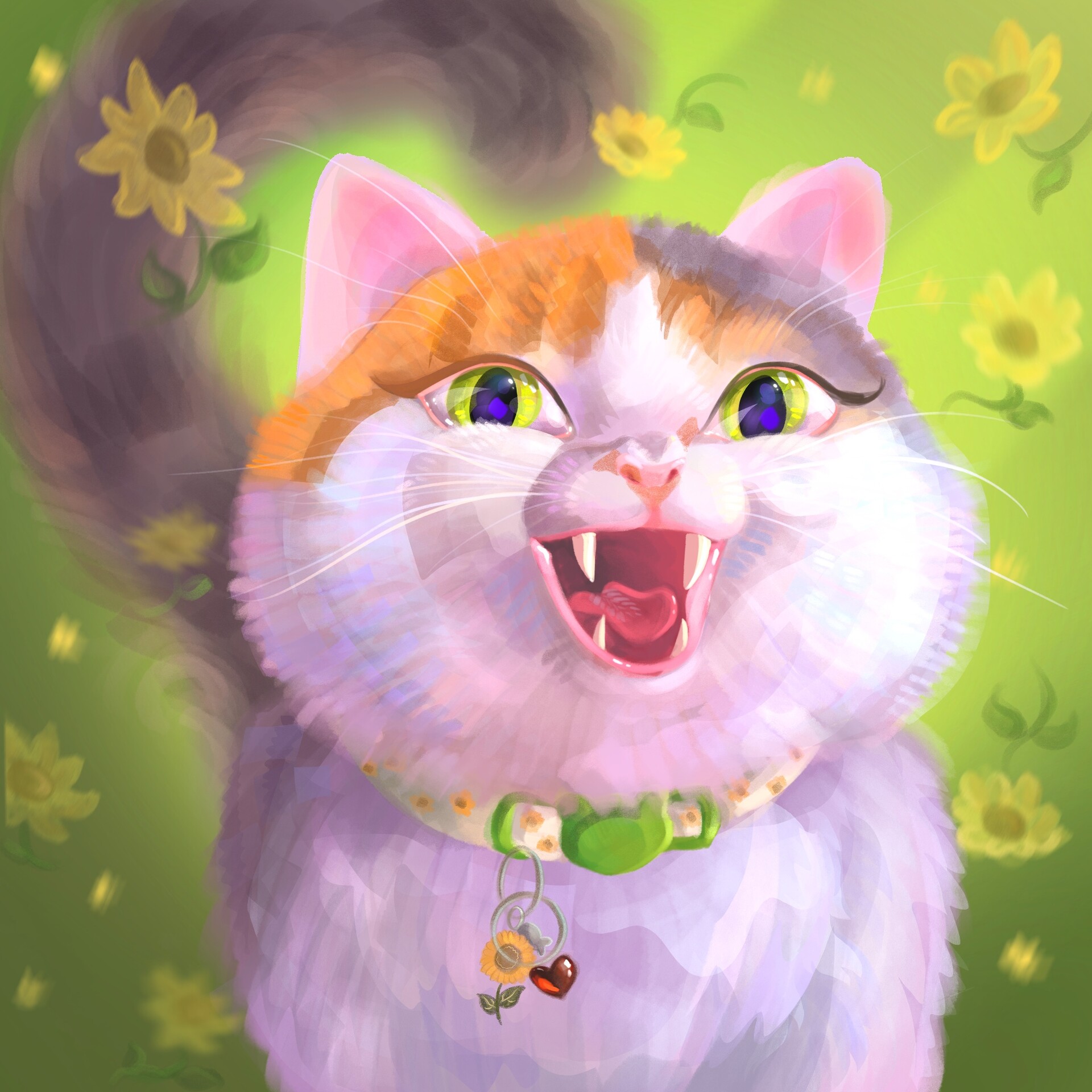 ArtStation - Sakura cat