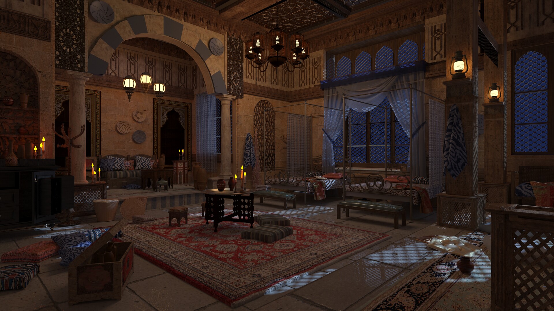 ArtStation - ISLAMIC BEDROOM