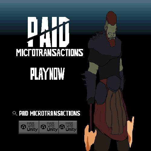 ArtStation - PAID MICROTRANSACTIONS Parody Pop-Up Ad.