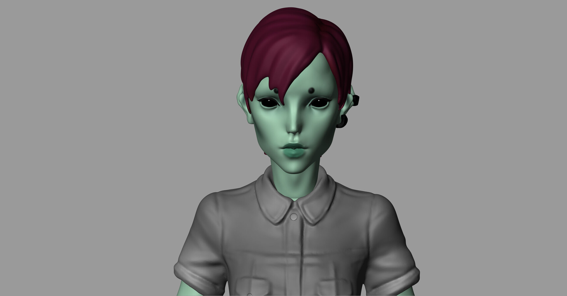 ArtStation - alien girl