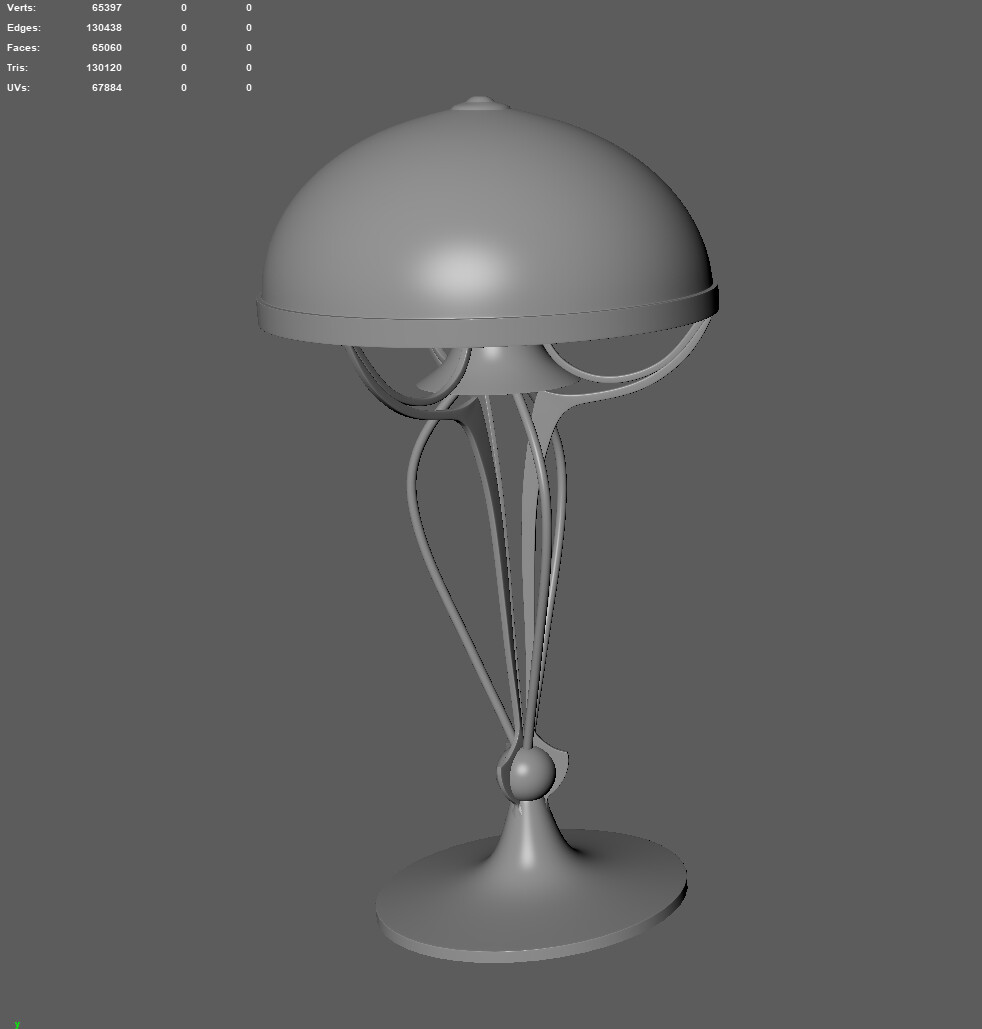 ArtStation - Lamp Model (Low to High Poly)