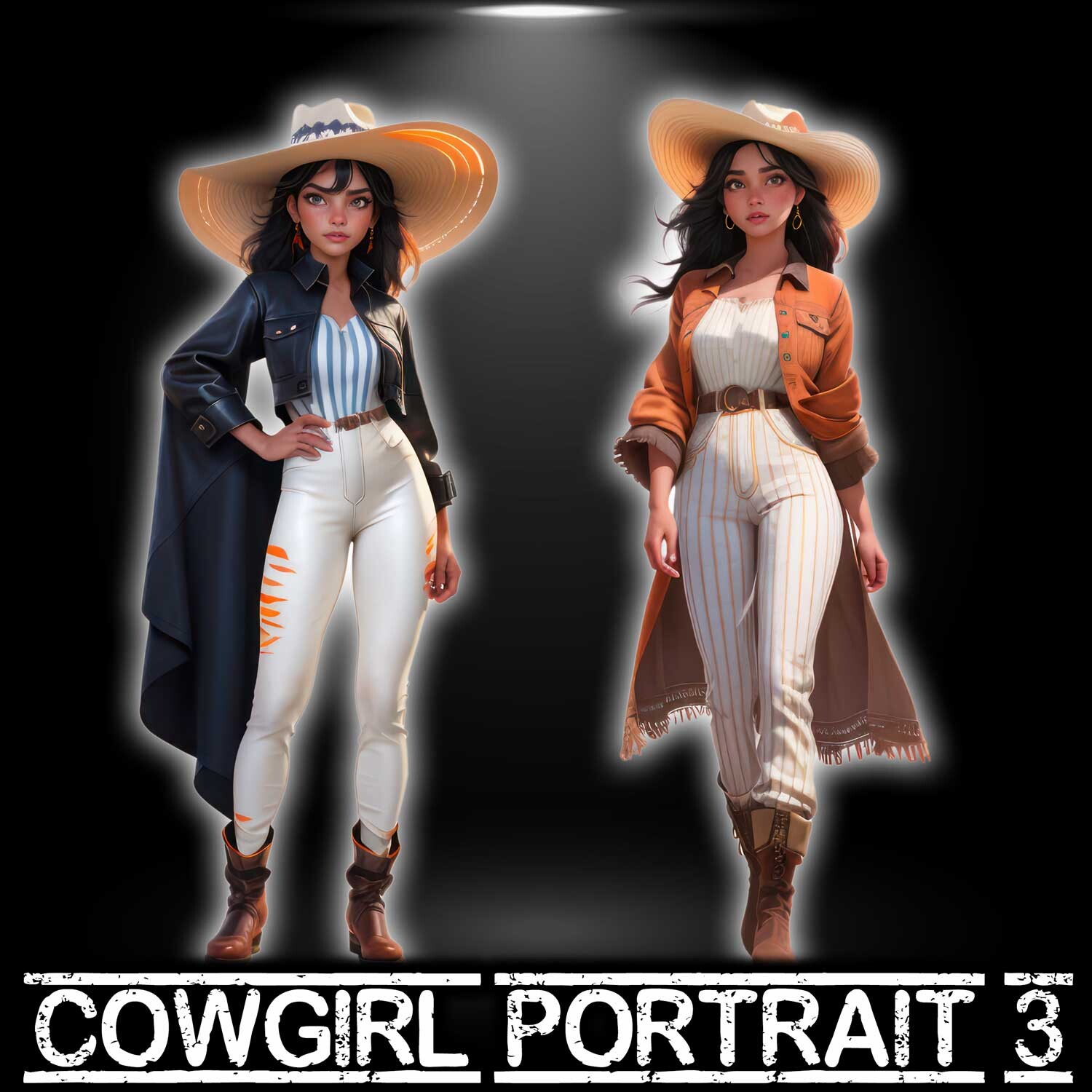 Thorgrima Einardot - 200 Cowgirl Portrait Images Reference Pack - 4K ...