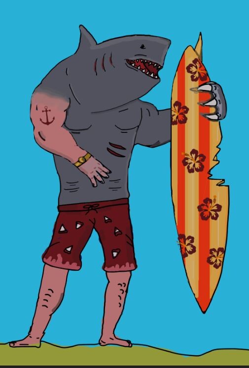 ArtStation - Shark Surfer