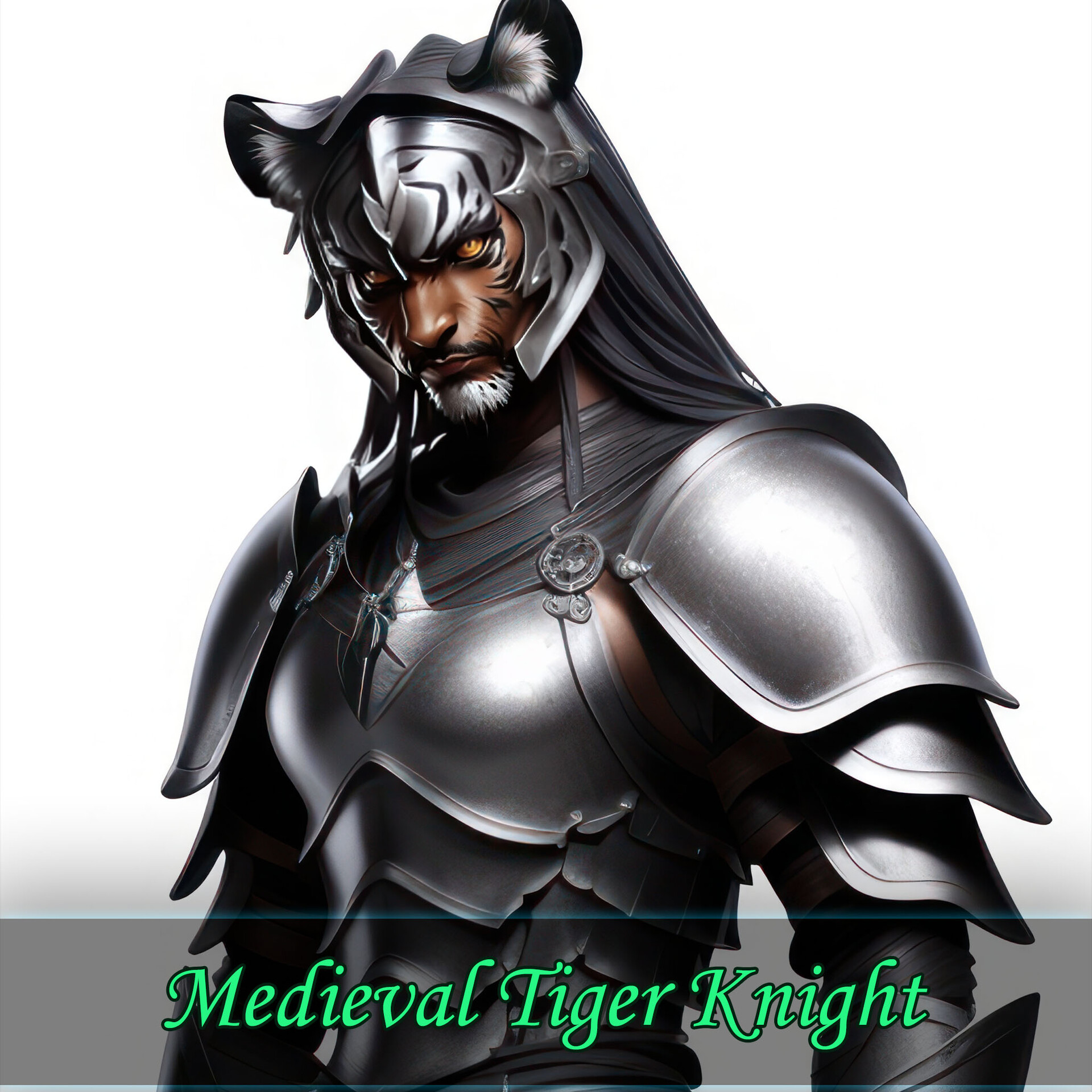 ArtStation - +390 Medieval Tiger Knight Reference Pack_ 4k