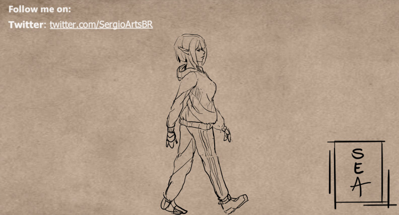 ArtStation - Walk cycle - study