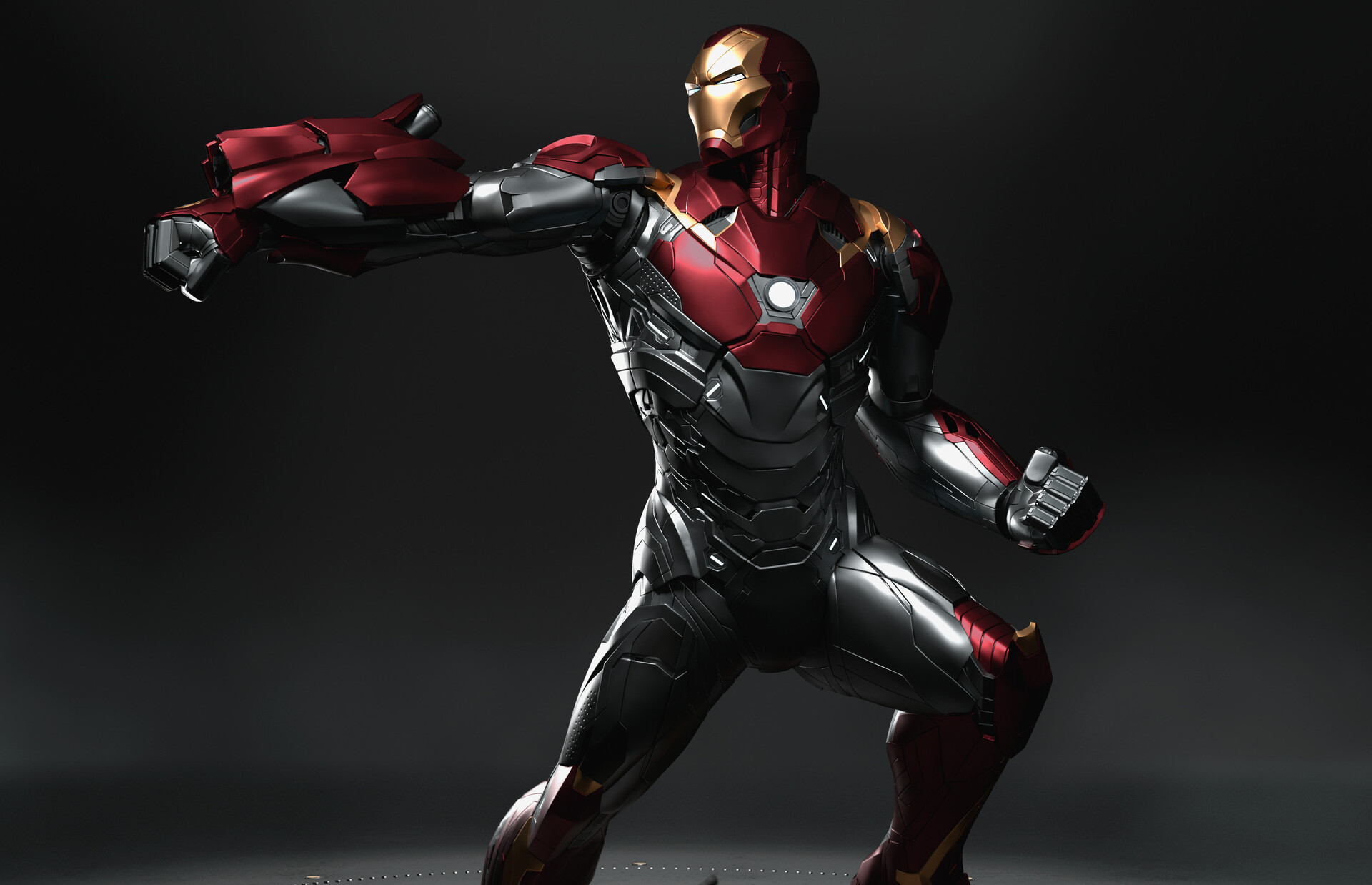 how to draw iron man mark 47