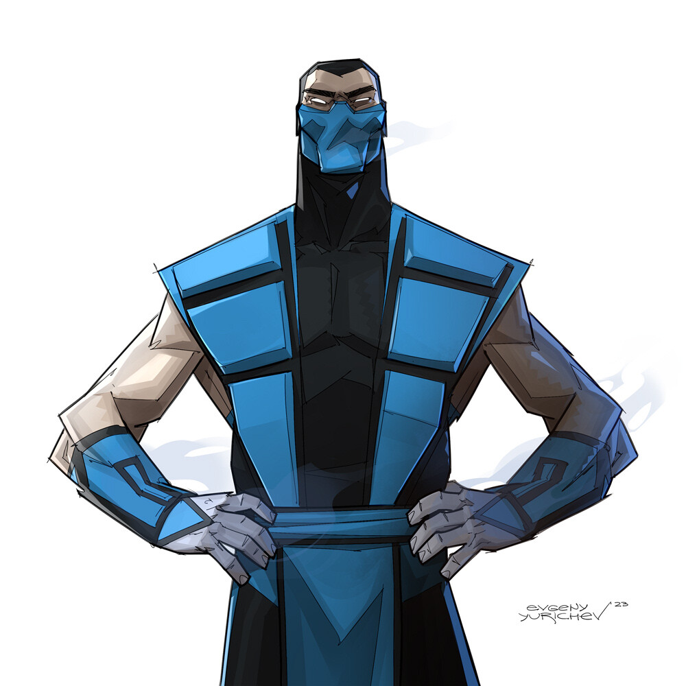 sub zero anime style