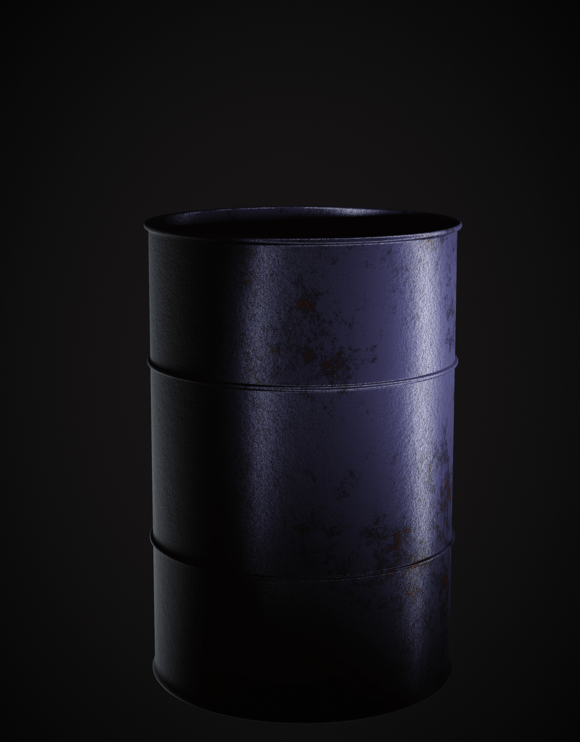 ArtStation - Rusty Metal Barrel
