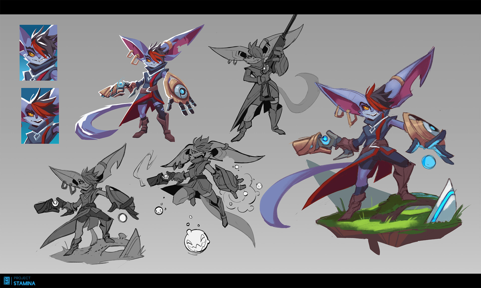 Minh Kieu - Omenrite - Project Stamina- Character Art