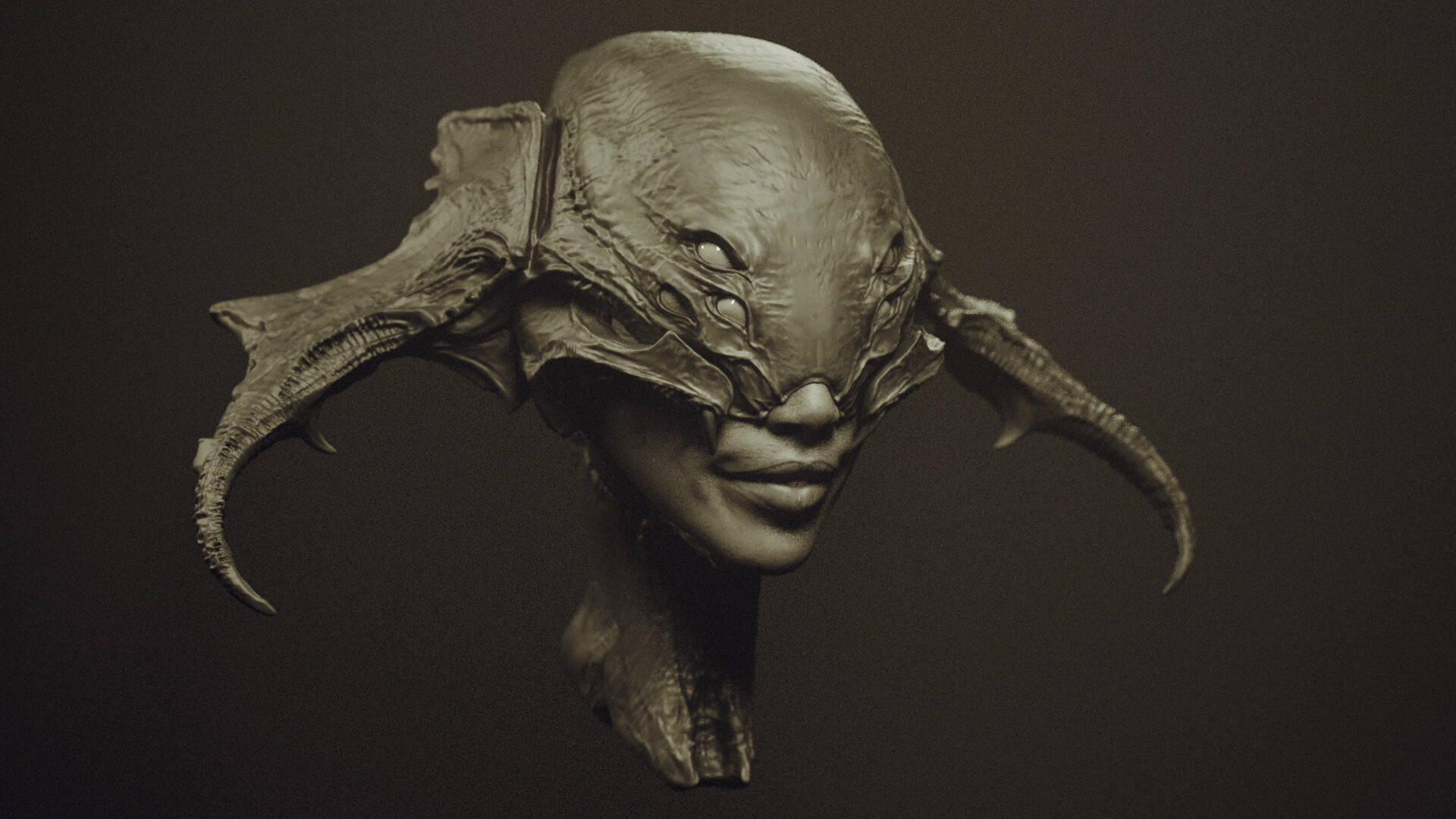 Bernhard van der Horst 3D Artist - DEMONESS - 50 Head Sculpts