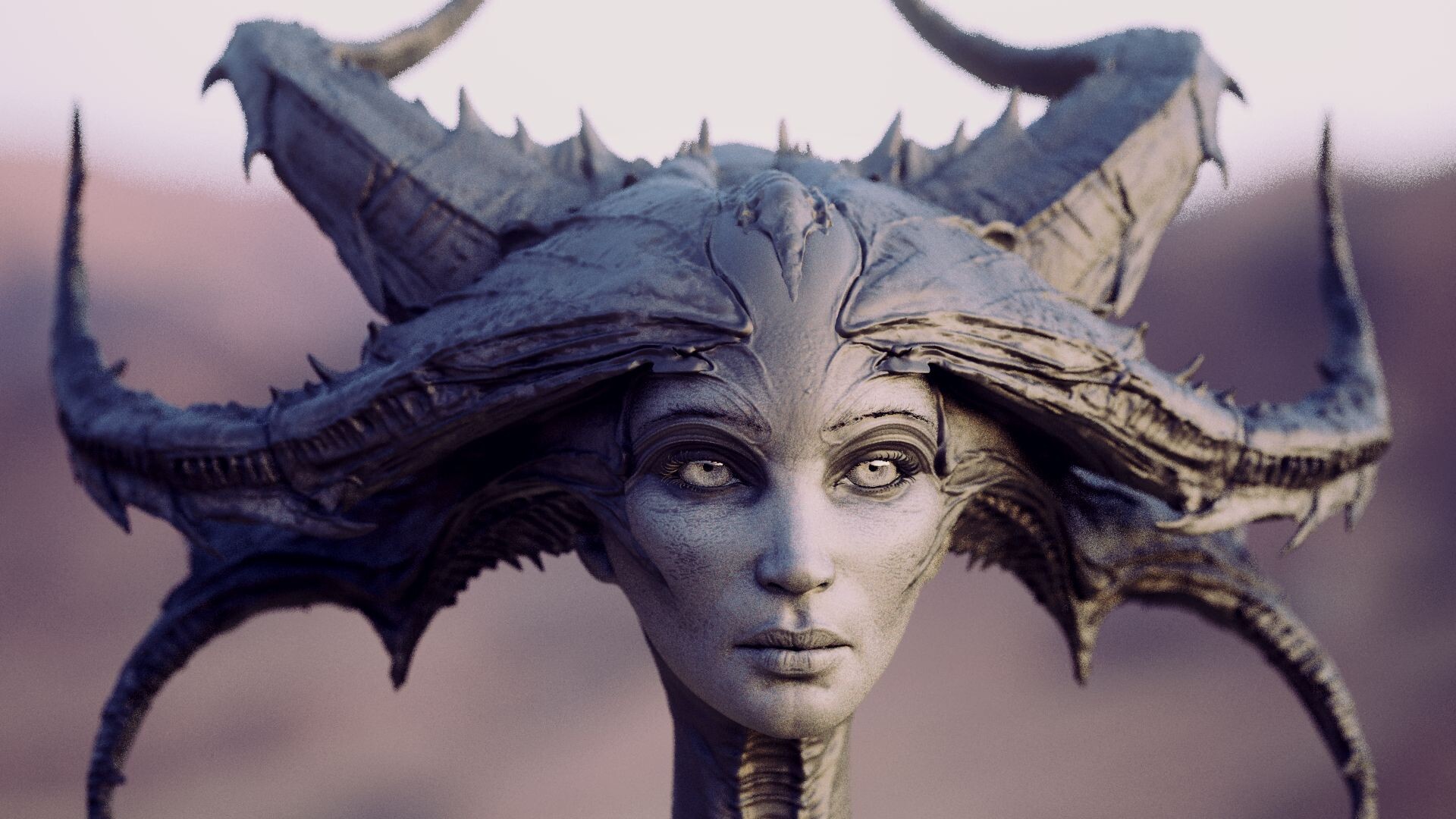 ArtStation - DEMONESS - 50 Head Sculpts