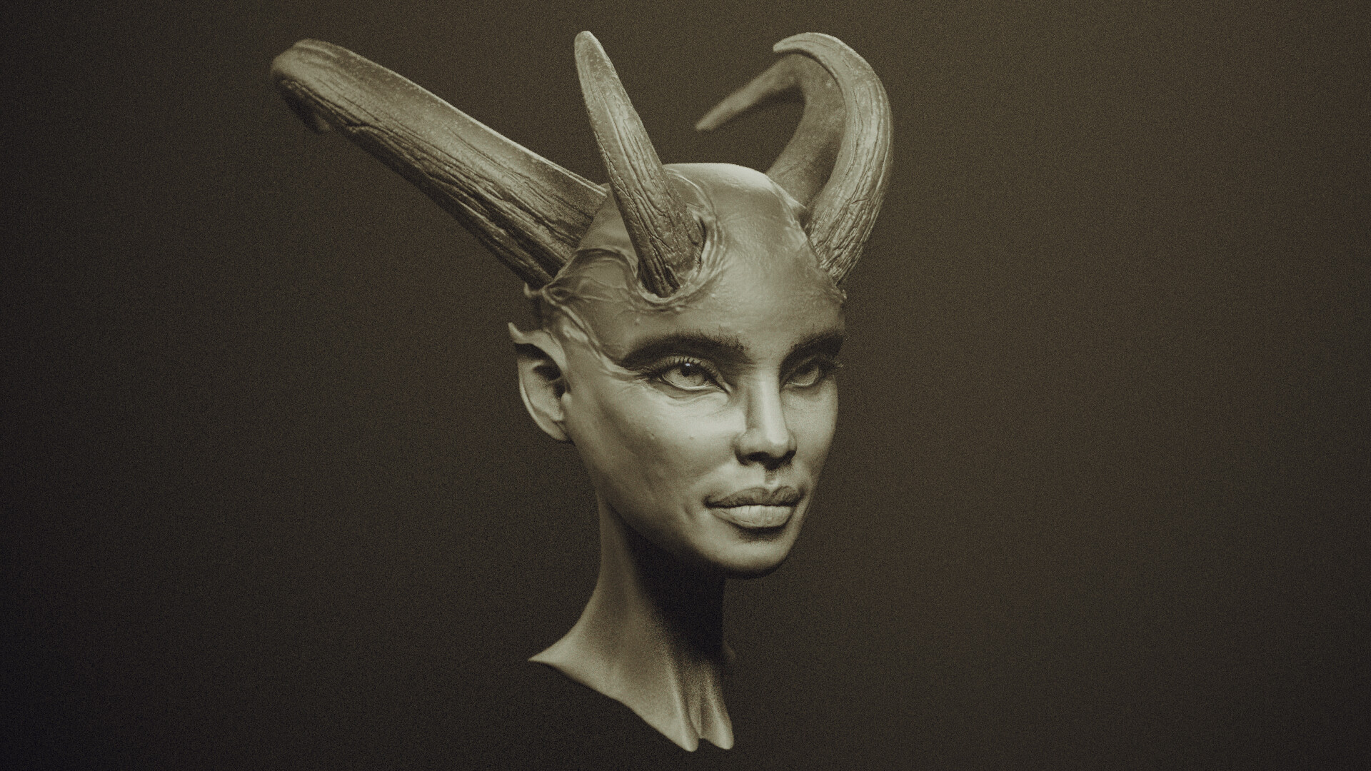 Bernhard van der Horst 3D Artist - DEMONESS - 50 Head Sculpts
