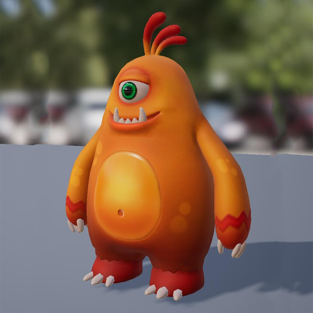 ArtStation - Character_monster_yellow