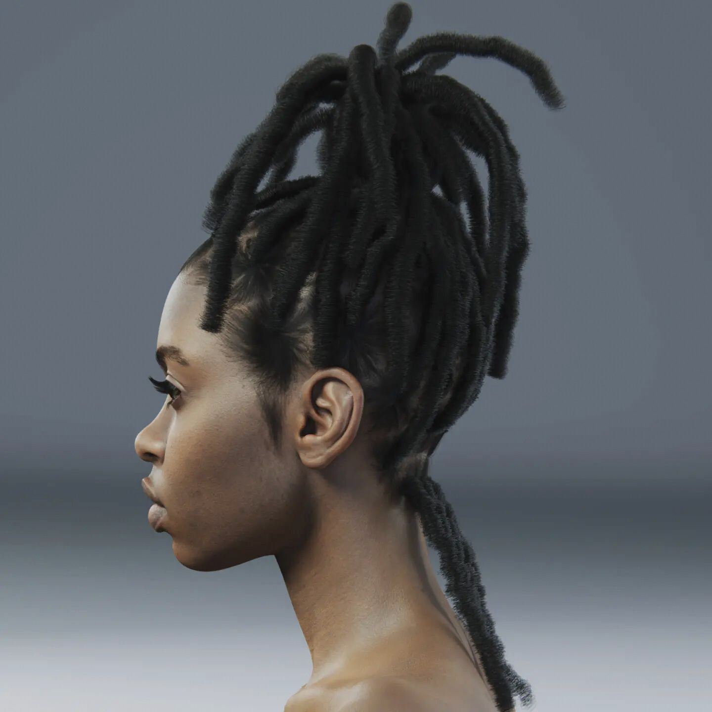 ArtStation - Blender Pixelhair 04 - Dreads