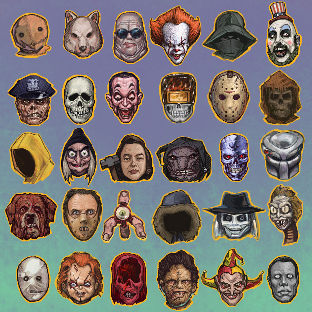 ArtStation - ROSTROS DEL TERROR 2