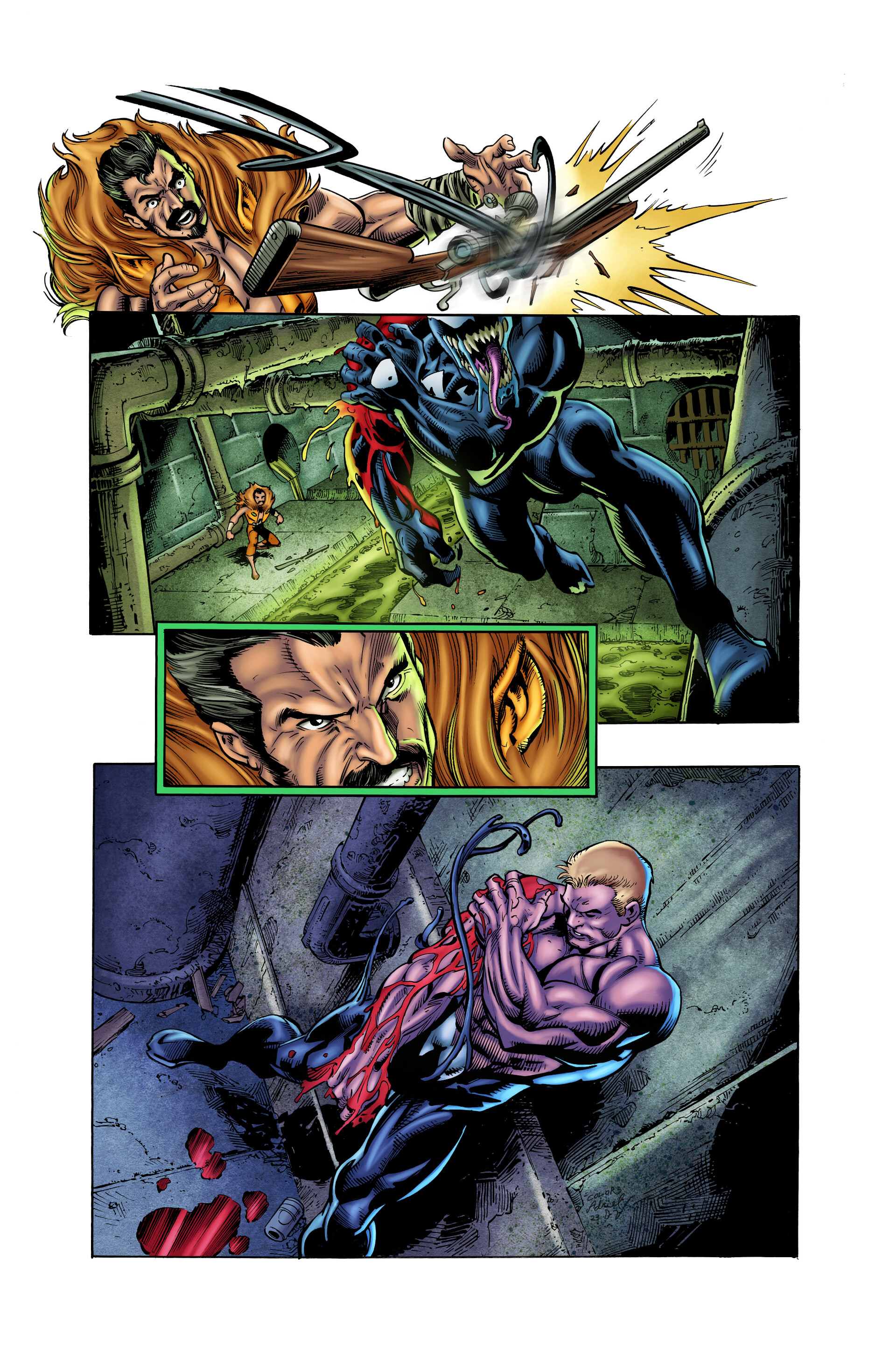 ArtStation - Venom and Kraven page COLORS sample