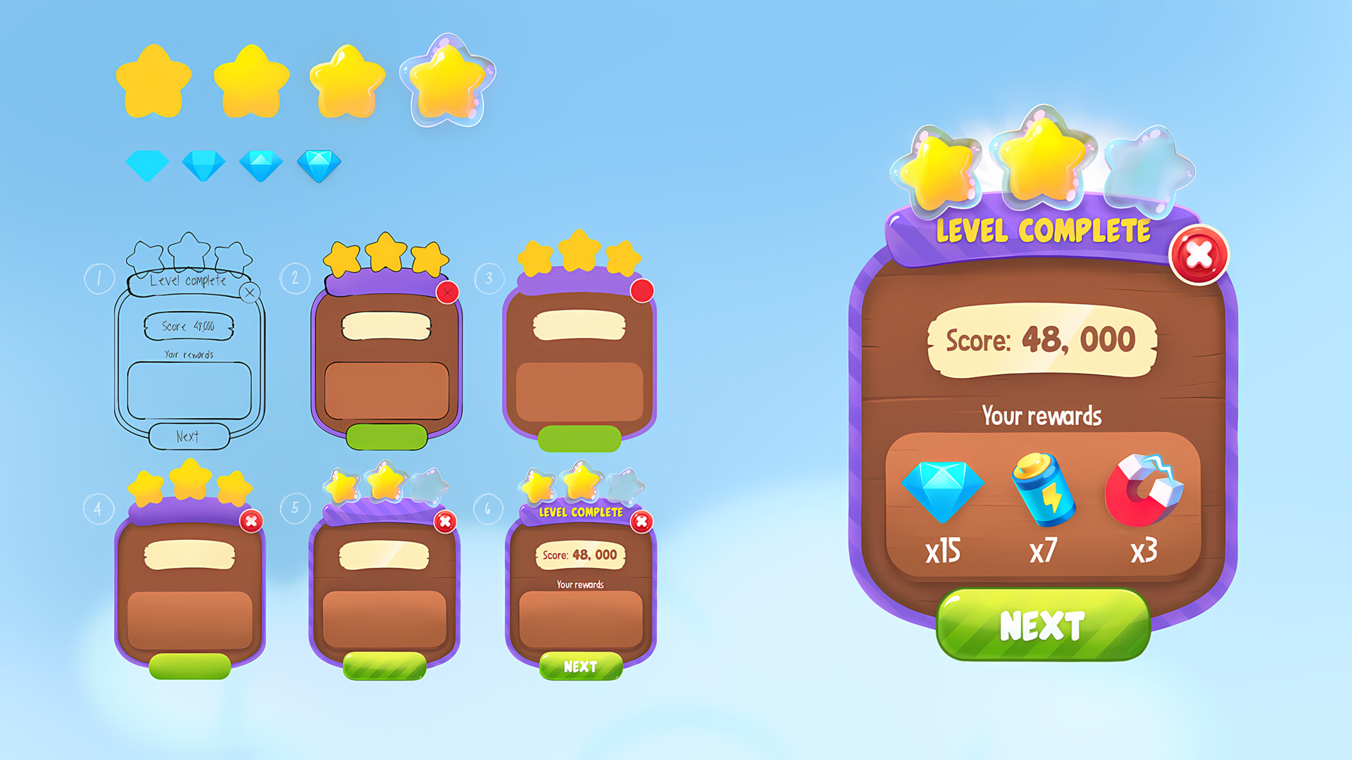 ArtStation - Casual Game UI