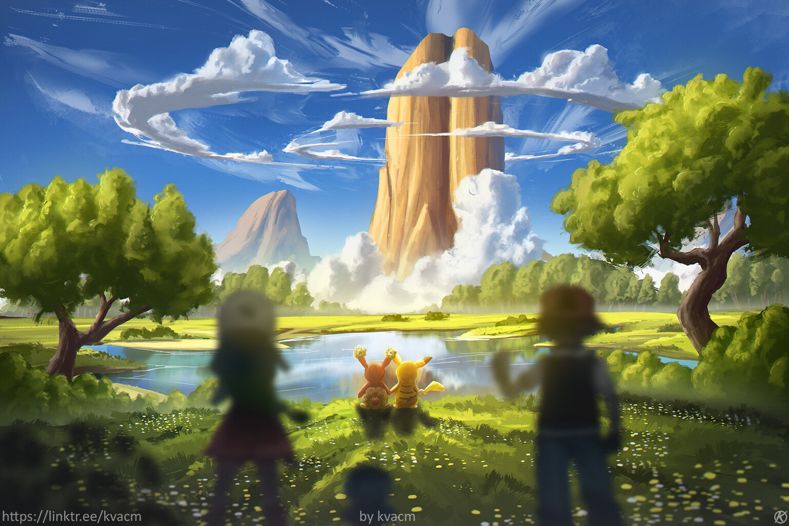 ArtStation - [Commission] Pokémon Date Commission