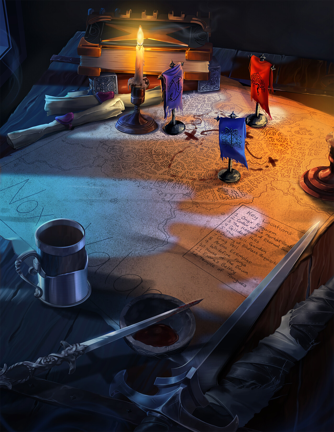 Reyna Rochin - The Black Ballad - TTRPG Chapter Art