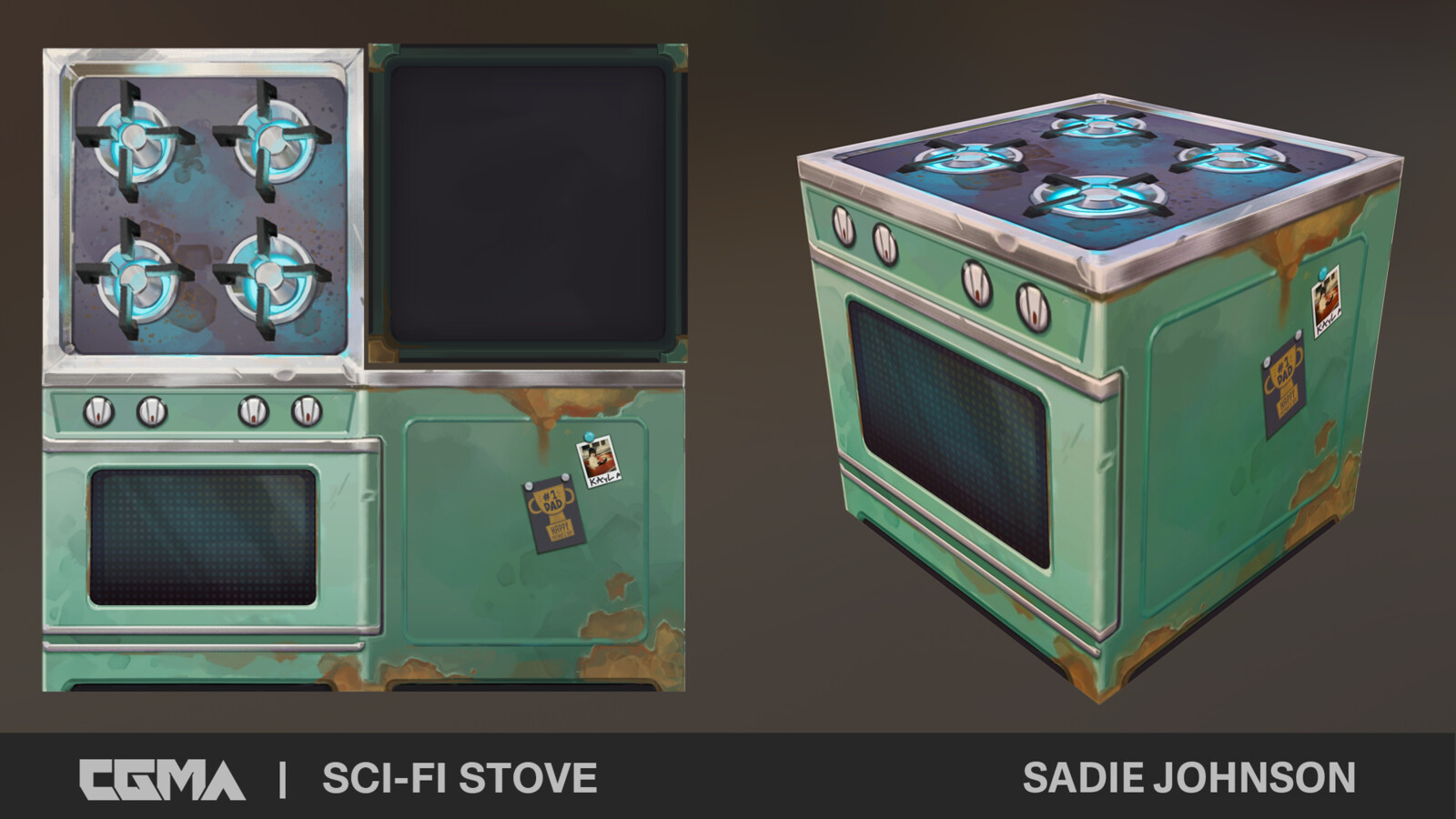 Sadie Johnson - Hand-painted Cube Exercise