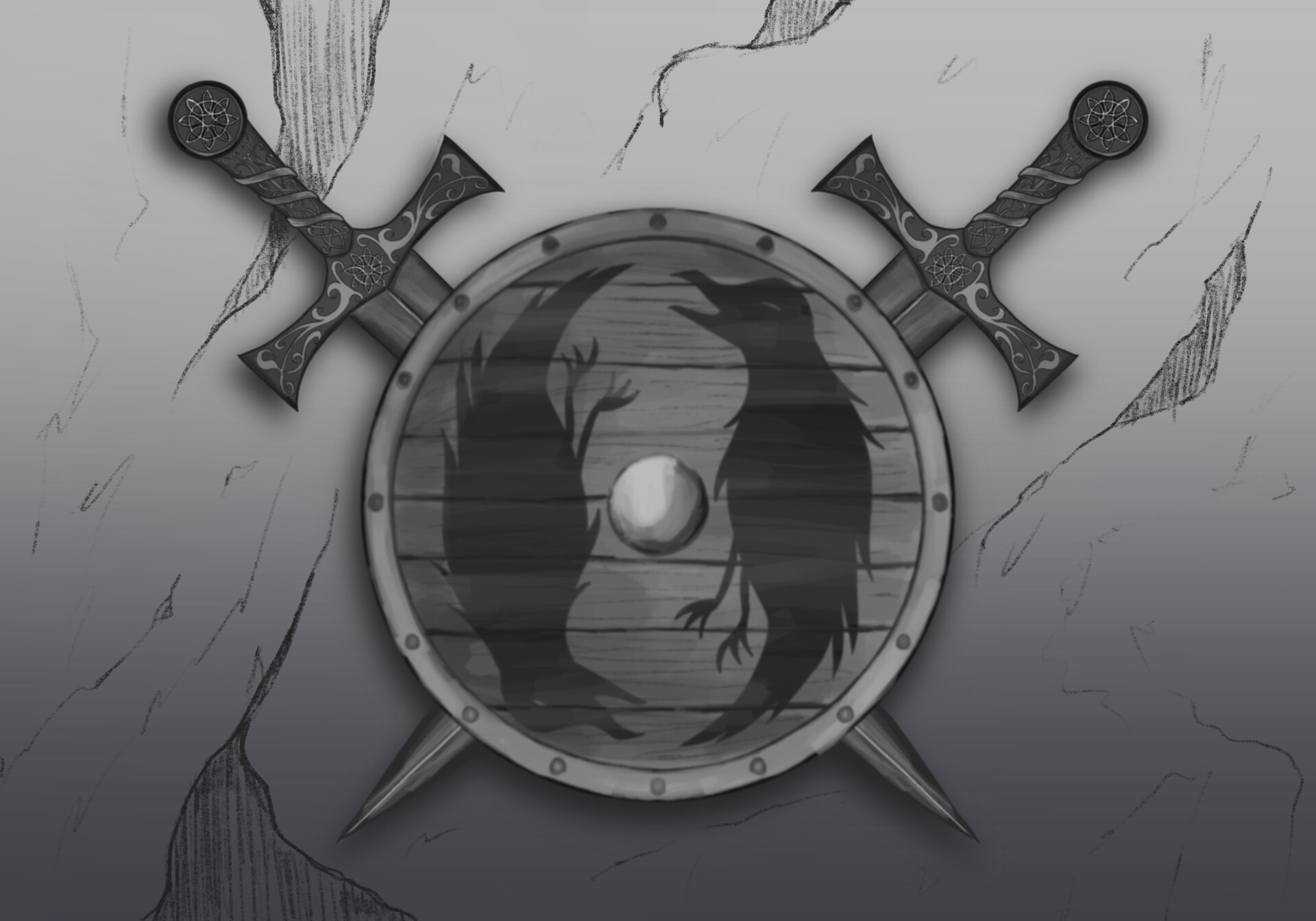 Celtic Sword And Shield Tattoo