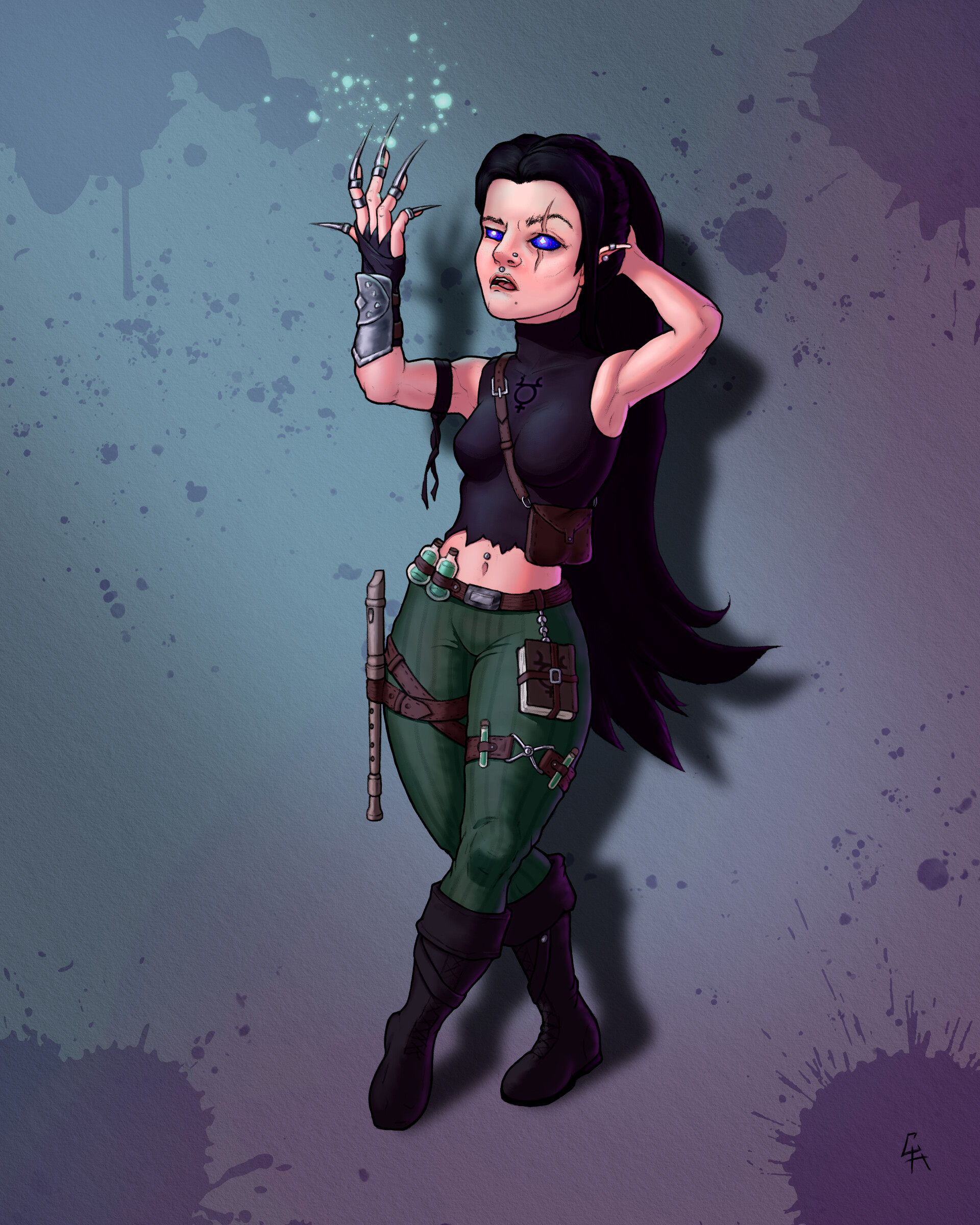 ArtStation - DnD character Velora Mistseeker