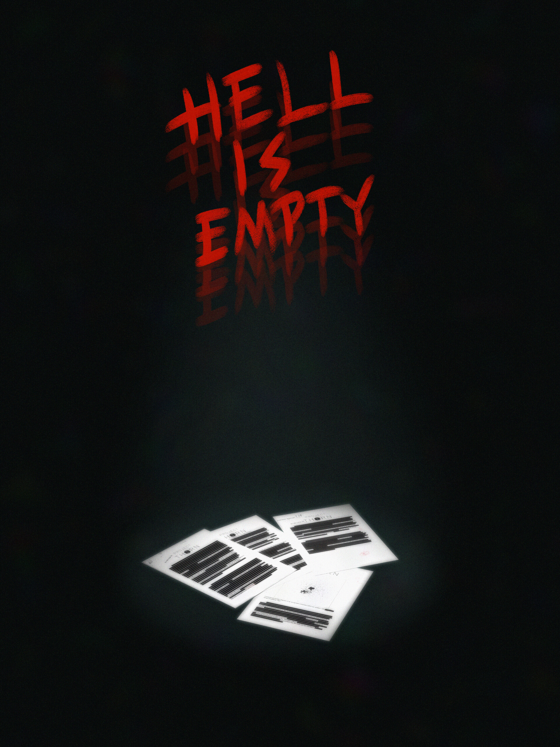 ArtStation - Commission Work - "Hell is Empty" Poster 1