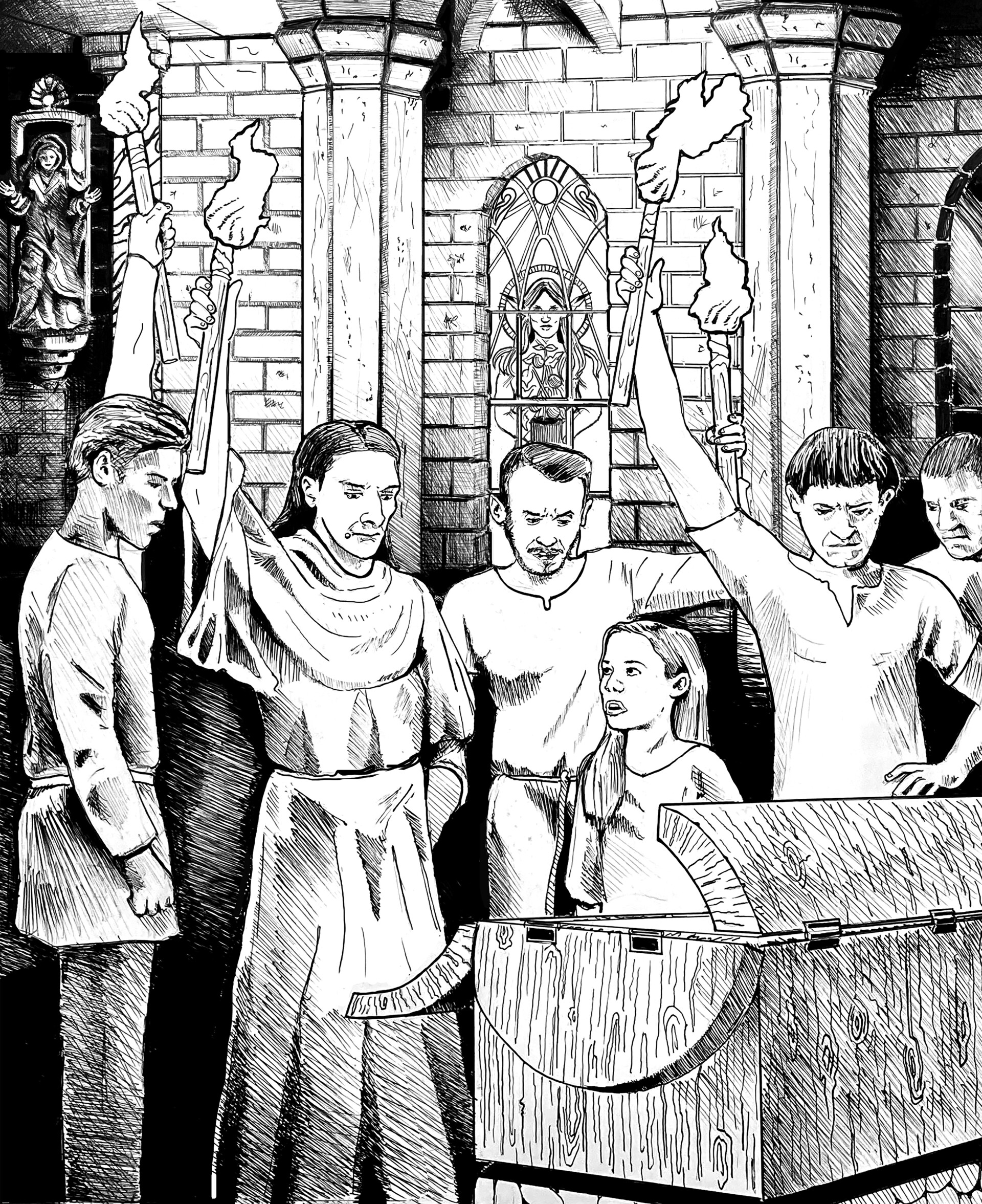 ArtStation - Illustration for Chapter 34, A Seat for the Rabble