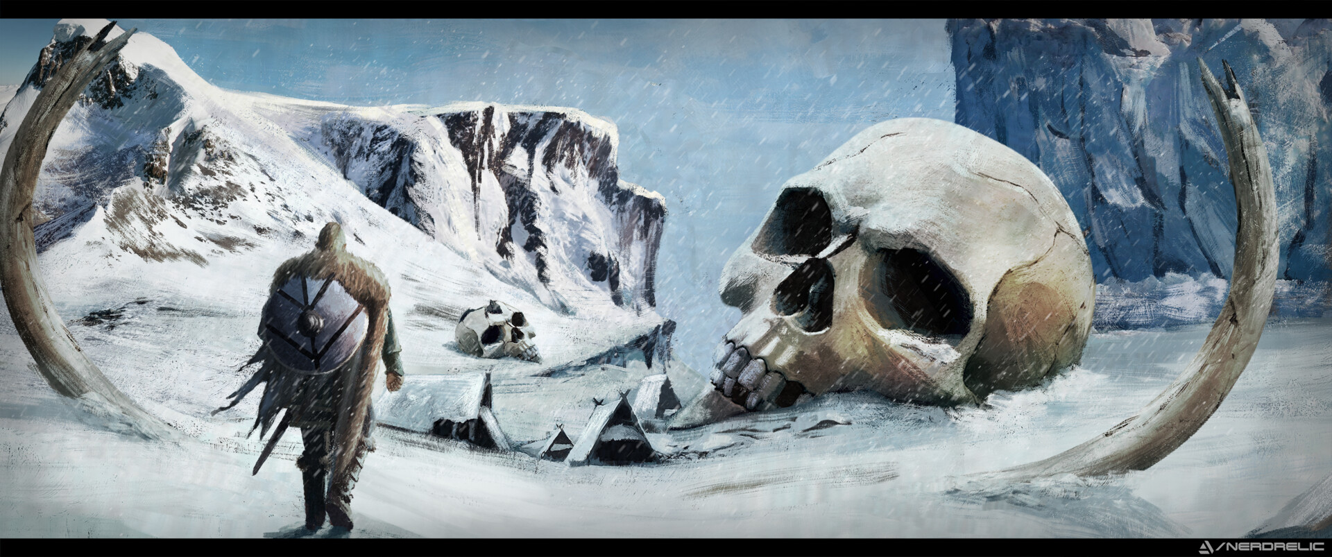 ArtStation - Titan Graveyard Village