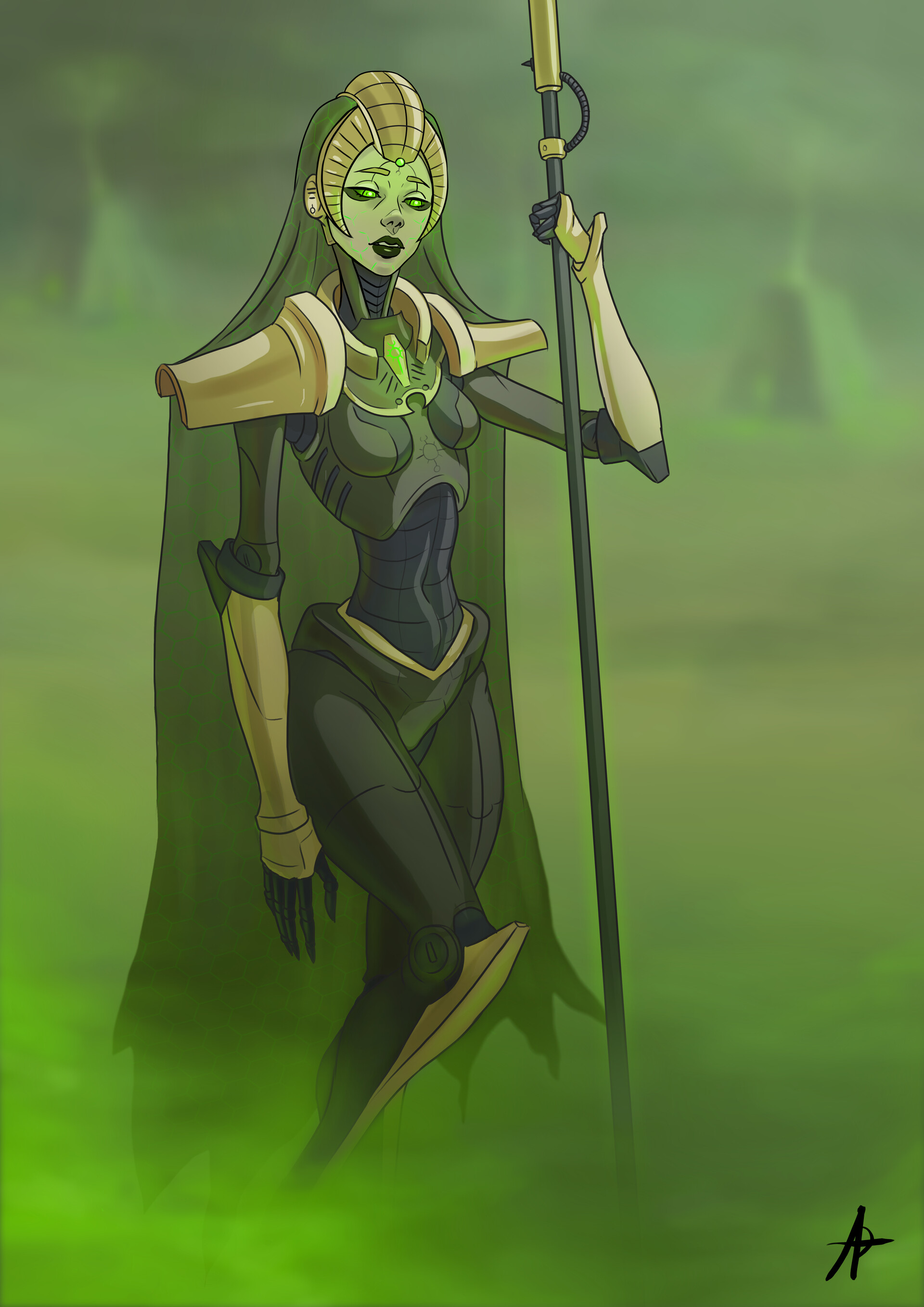 ArtStation - Necron girl