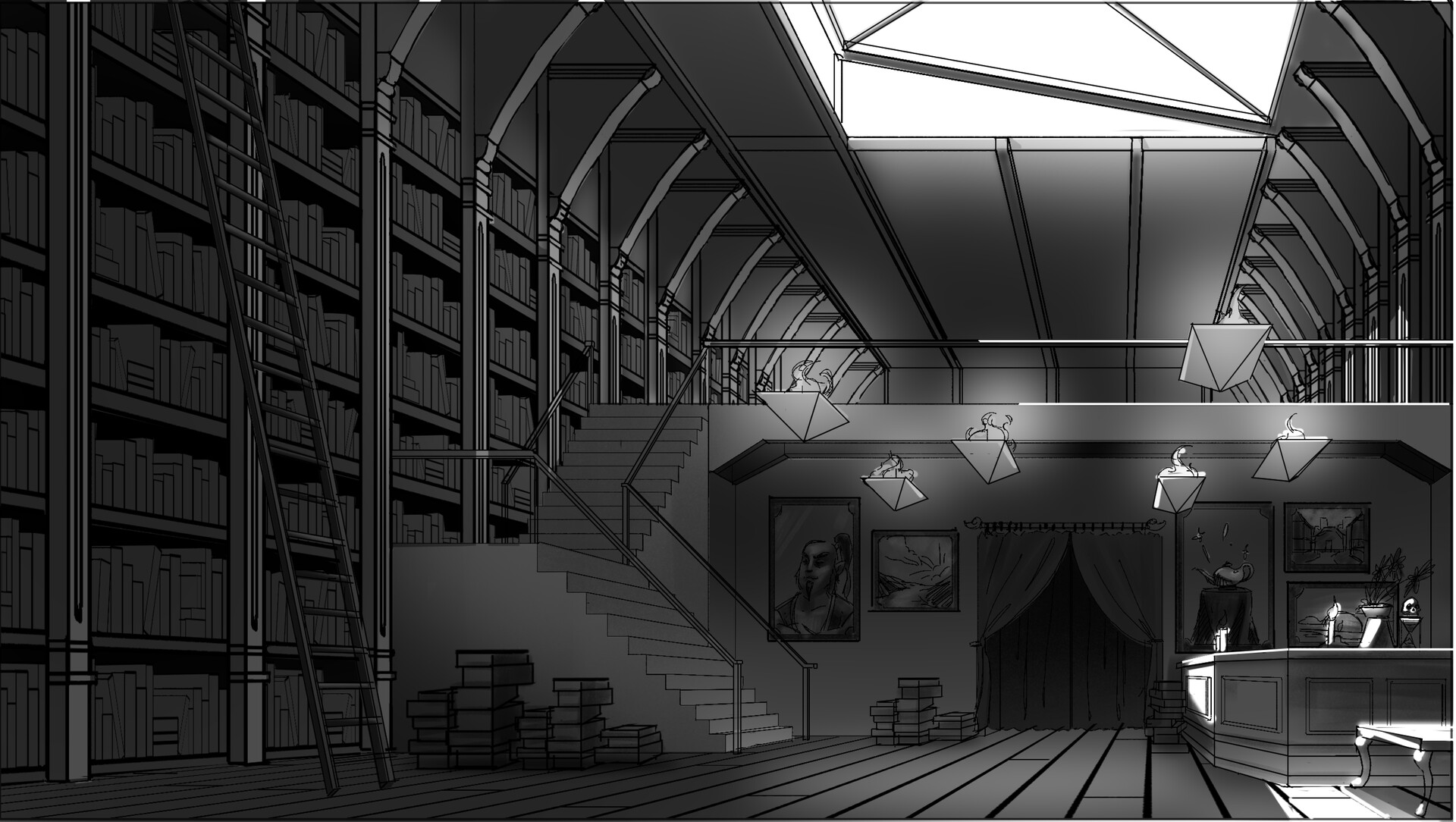 ArtStation - "Welcome to the Library"