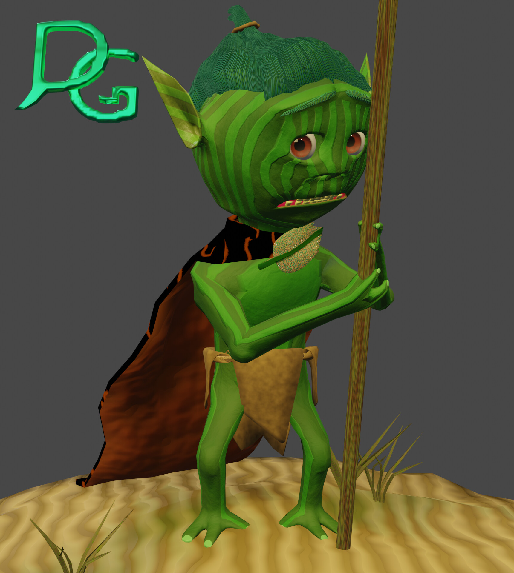 ArtStation - Shaman-elfling(lowpoly)