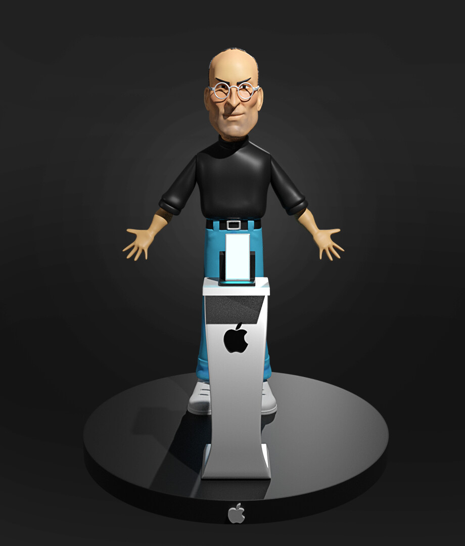 ArtStation - Steve Jobs Cartoon