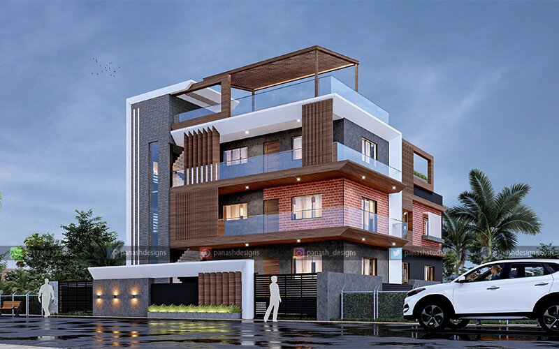 ArtStation - 3D Bungalow Elevation 🏡