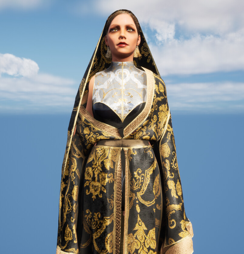 Sam Red - Queen Of the Desert - Shiba's dress