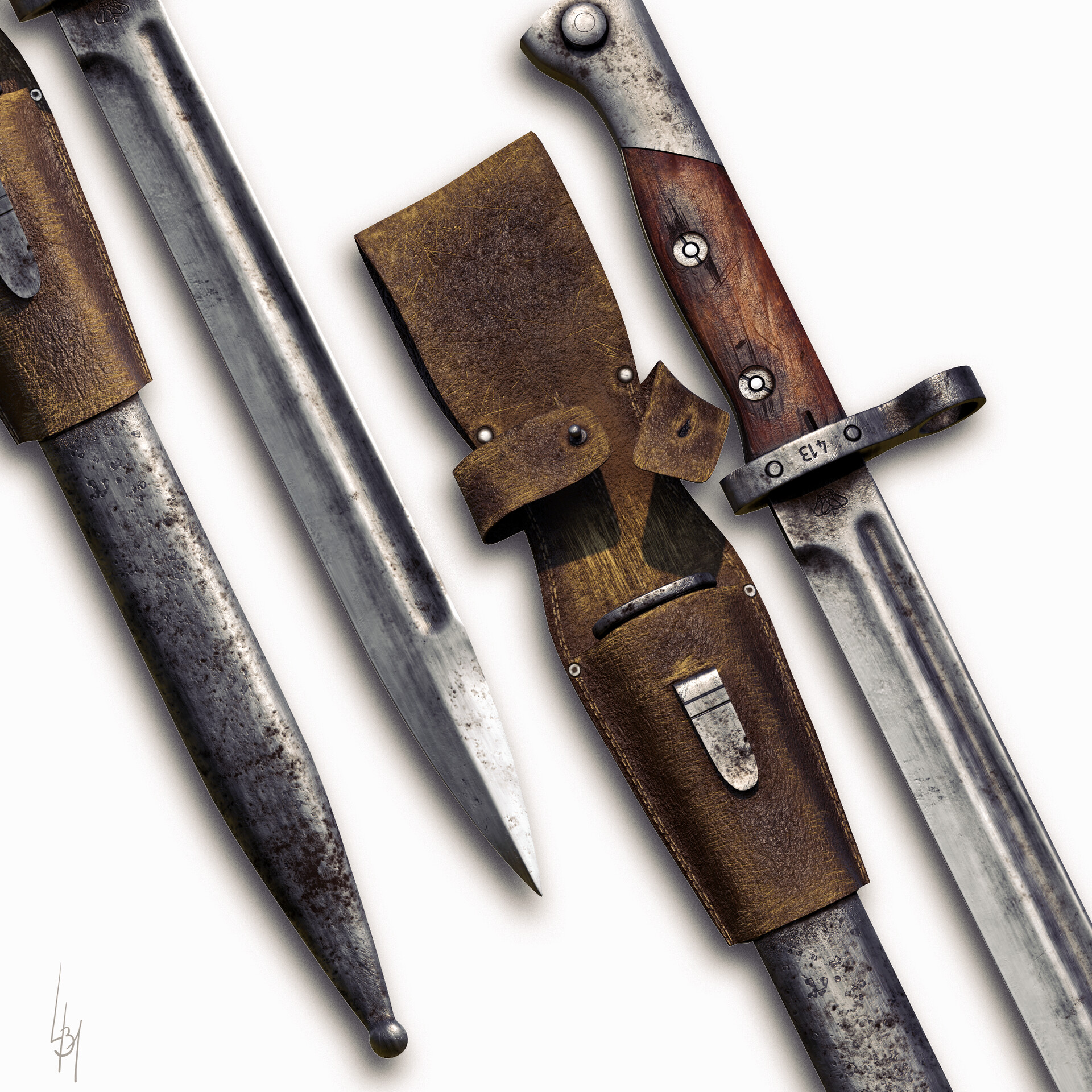 ArtStation - Knife bayonet.