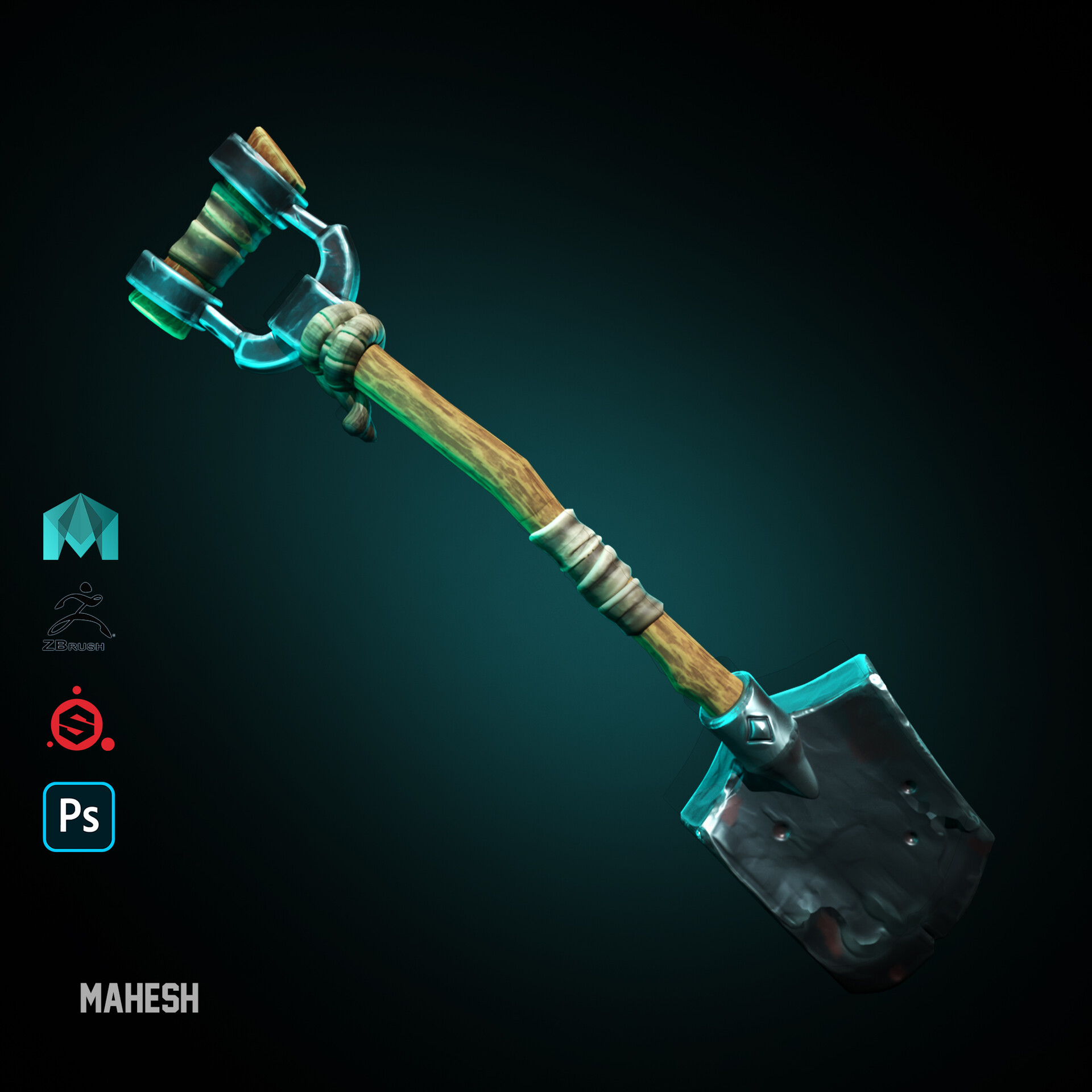 ArtStation - Spade Gardening tool
