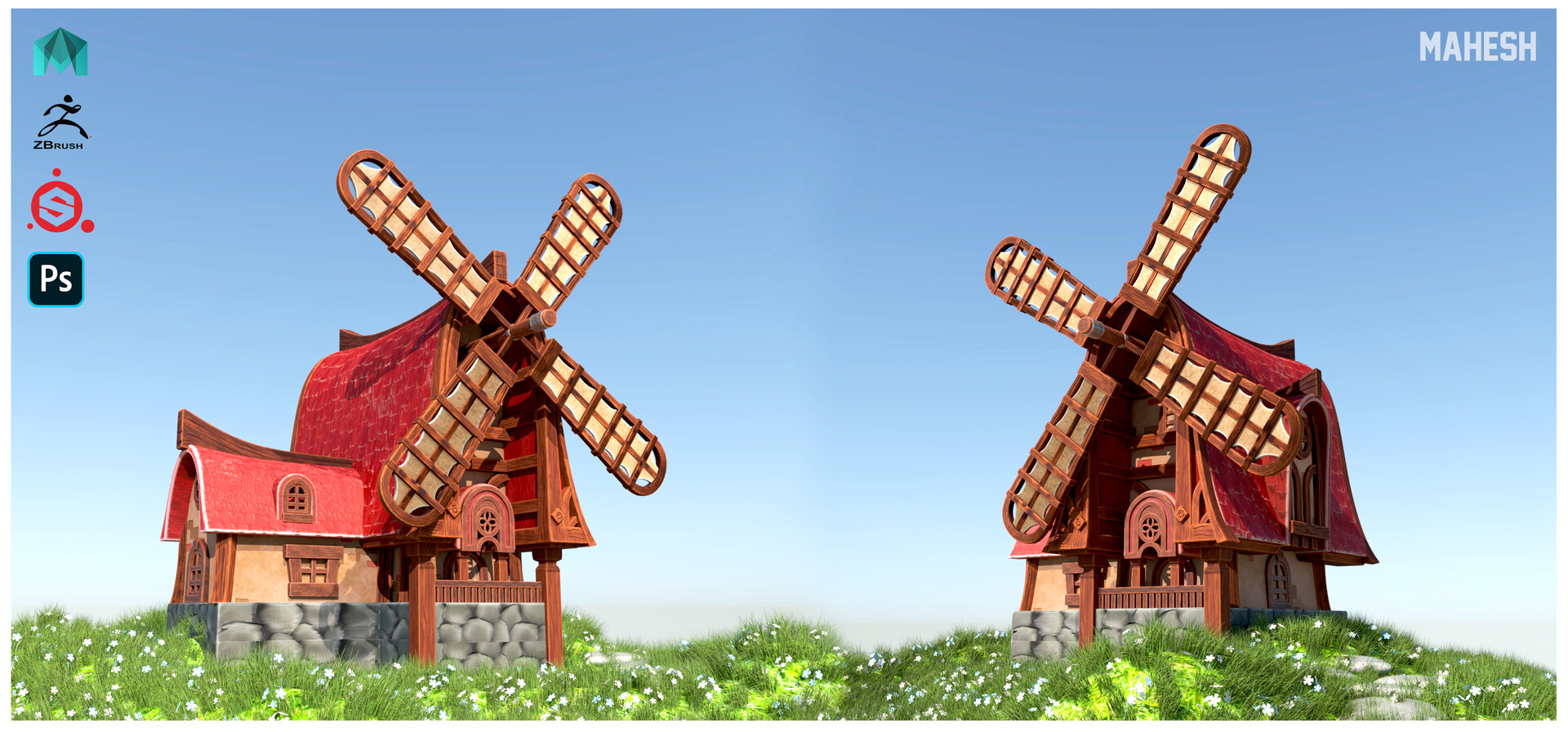 ArtStation - Stylized WindMill