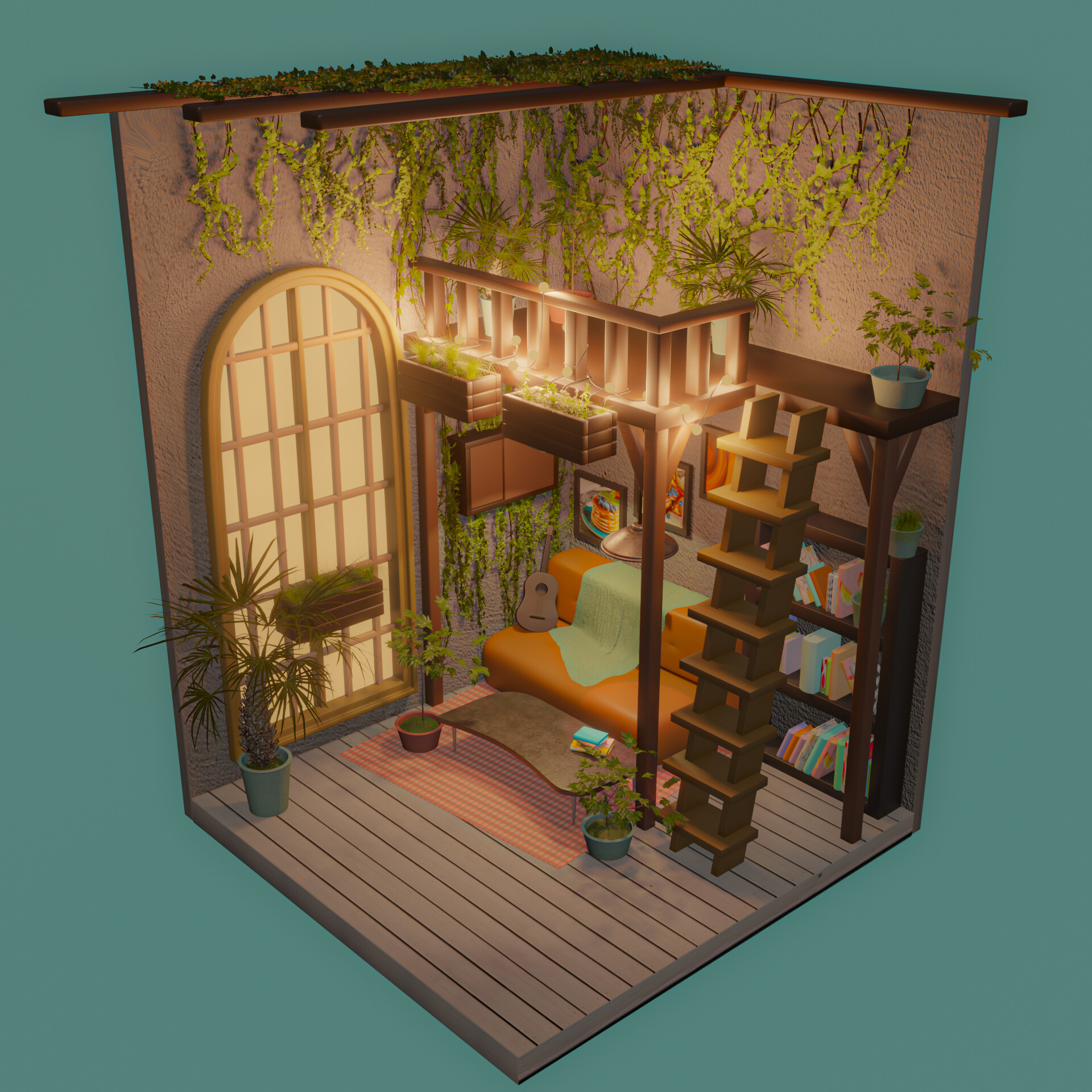 ArtStation - Stylized room