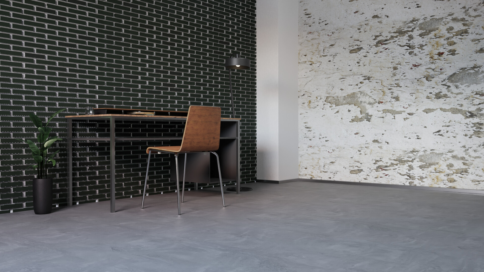 Phil - Procedural green brick texture