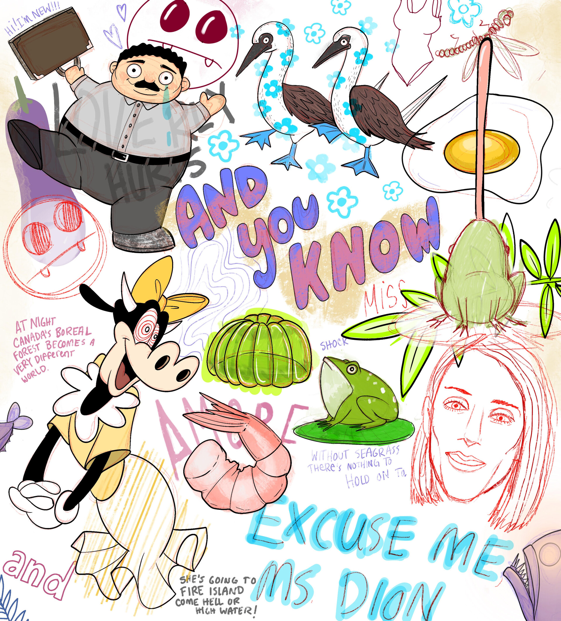 ArtStation - procreate doodling