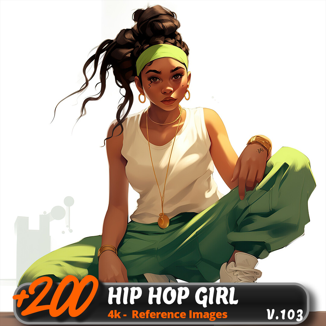 ArtStation - HIP HOP GIRL VOL. 103/ 4K/ Reference Image