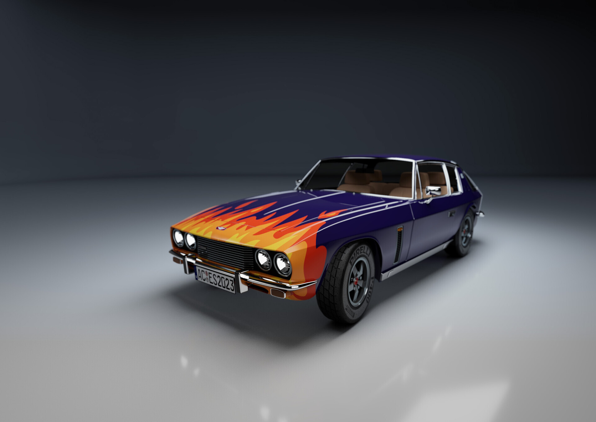 ArtStation - Jensen Interceptor III 1971