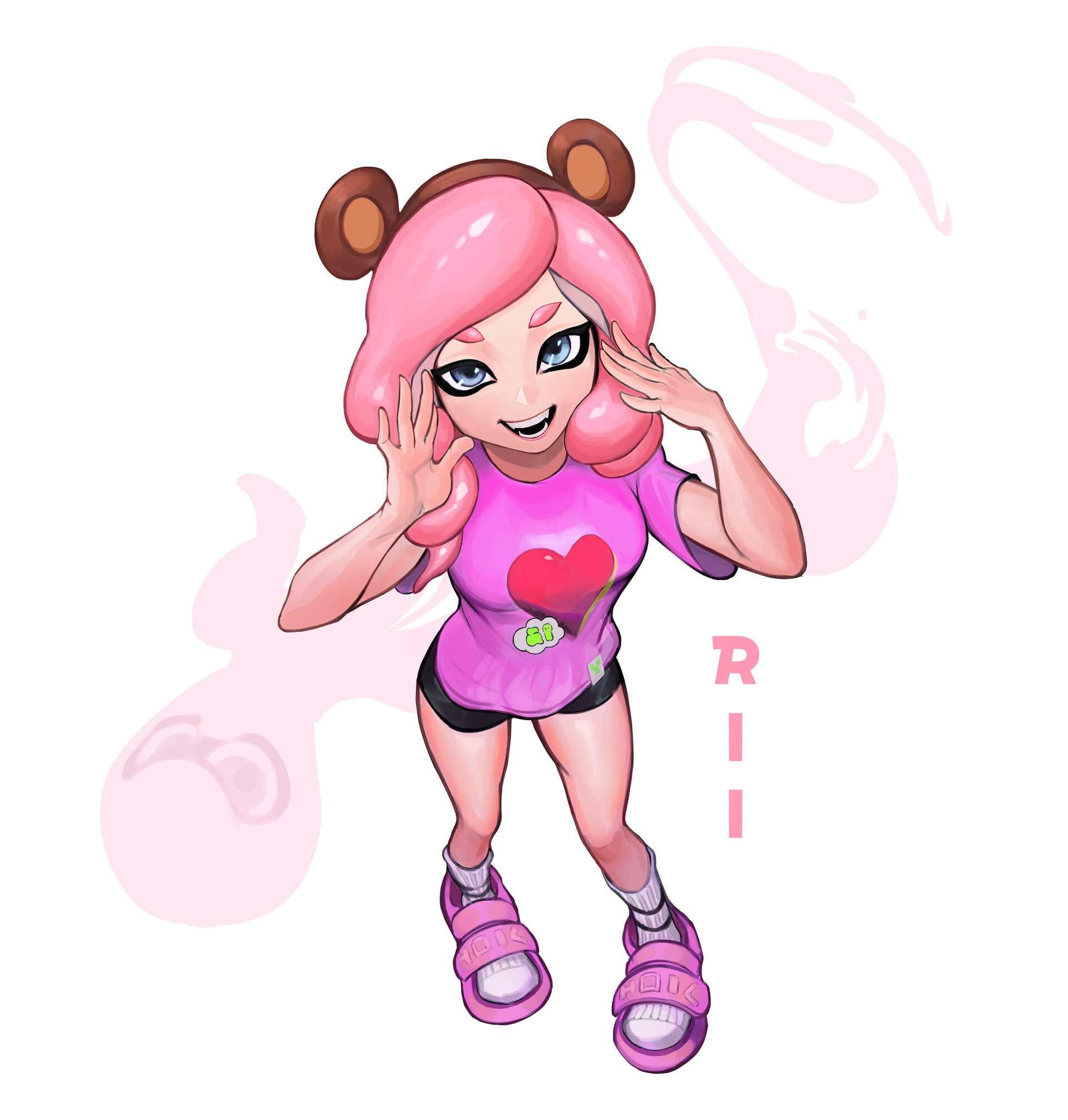 ArtStation - Splatoon Styled Illustration (Team Love)